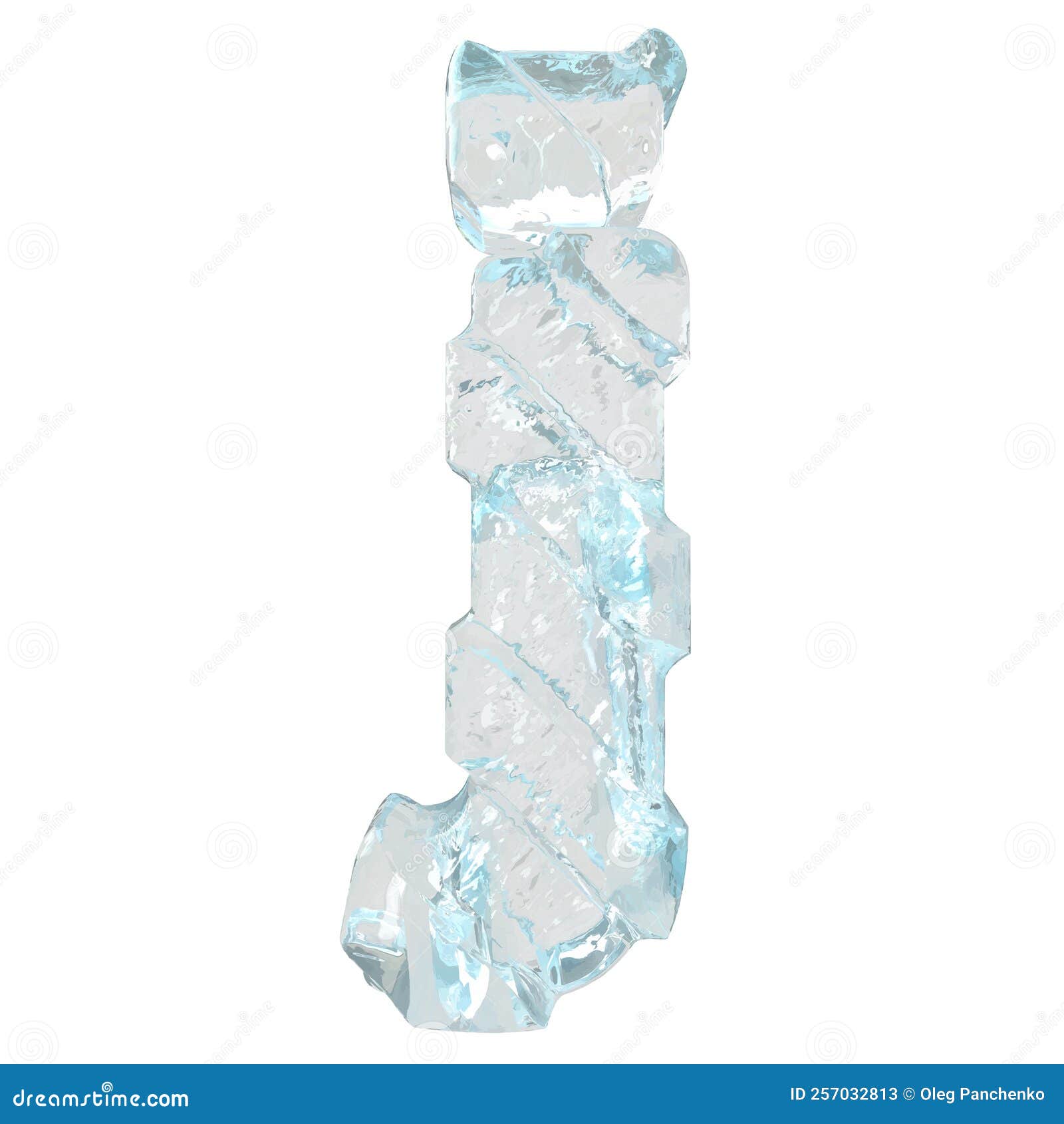 Ice Symbol with Diagonal Thick Straps. Letter J Stock Vector ...
