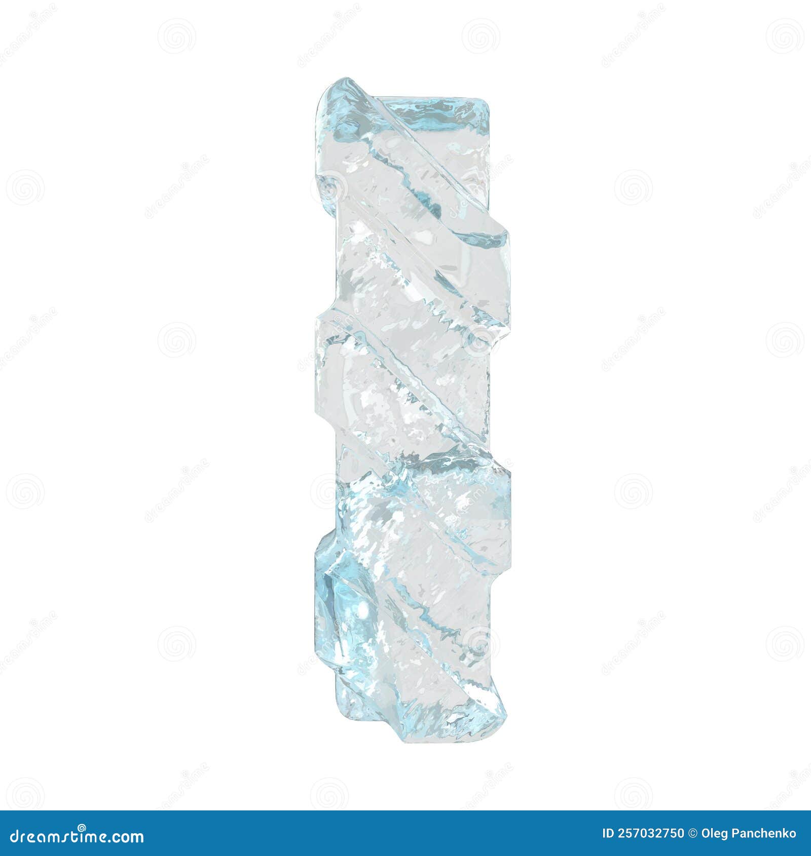 Ice Symbol with Diagonal Thick Straps. Number 1 Stock Vector ...