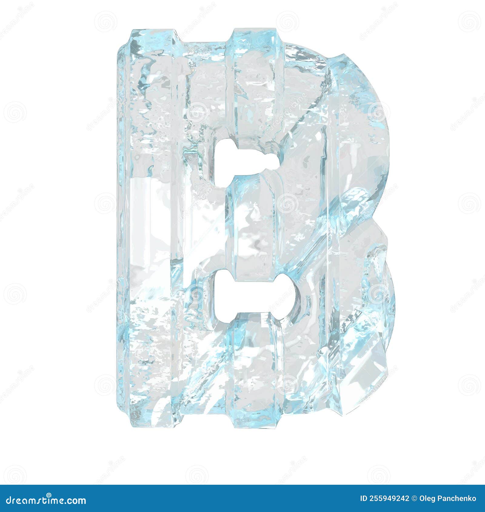 Ice Symbol with Thick Vertical Straps. Letter B Stock Vector ...