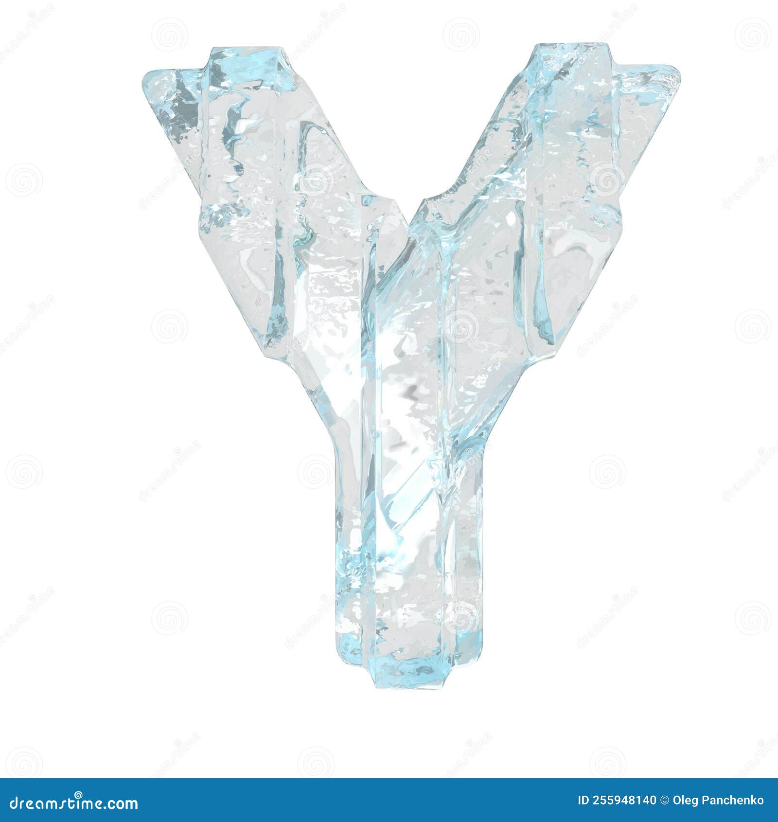 Ice Symbol with Thick Vertical Straps. Letter Y Stock Vector ...