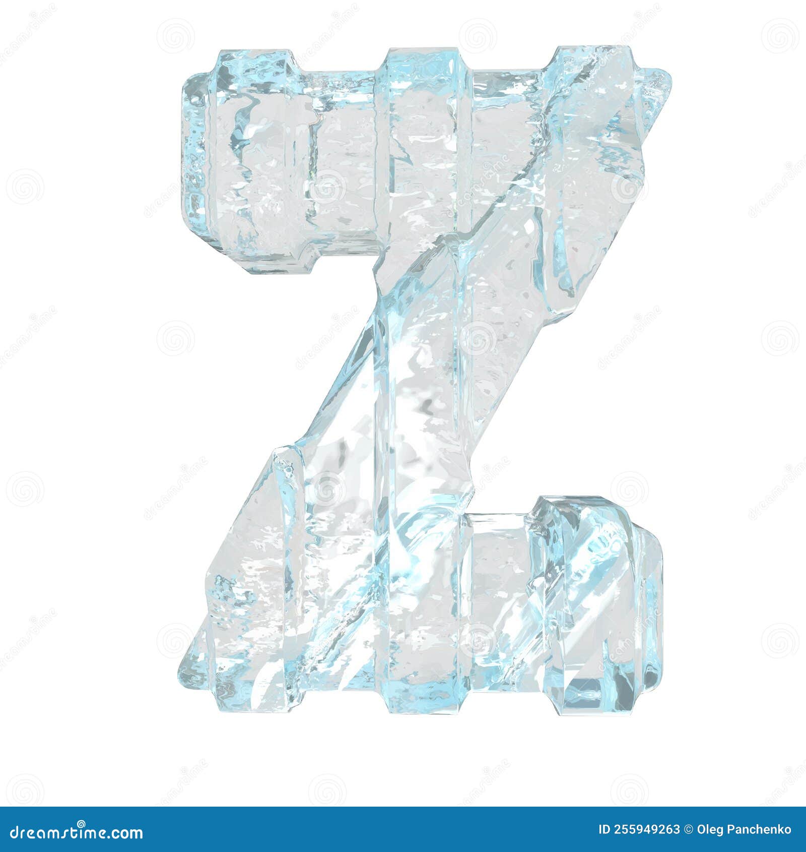 Ice Symbol with Thick Vertical Straps. Letter Z Stock Vector ...