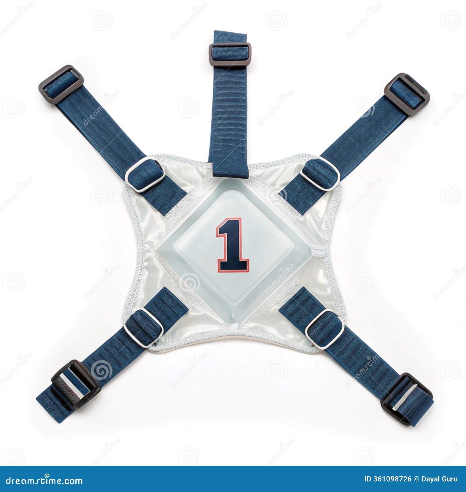 Ice Symbol with Thin Diagonal Straps, Number 1 Isolated on Transparent ...