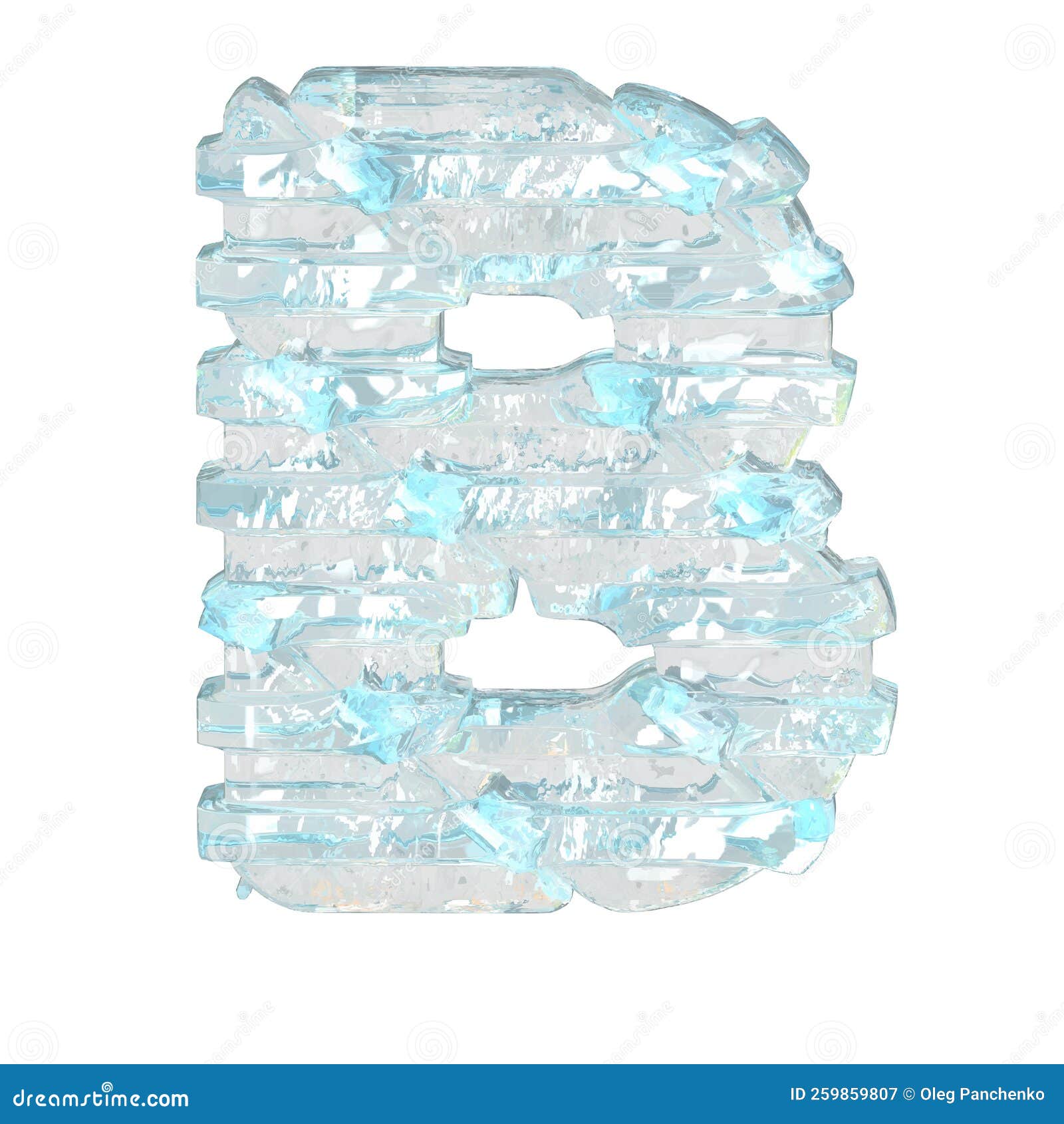 Ice Symbol with Thin Horizontal Straps. Letter B Stock Vector ...