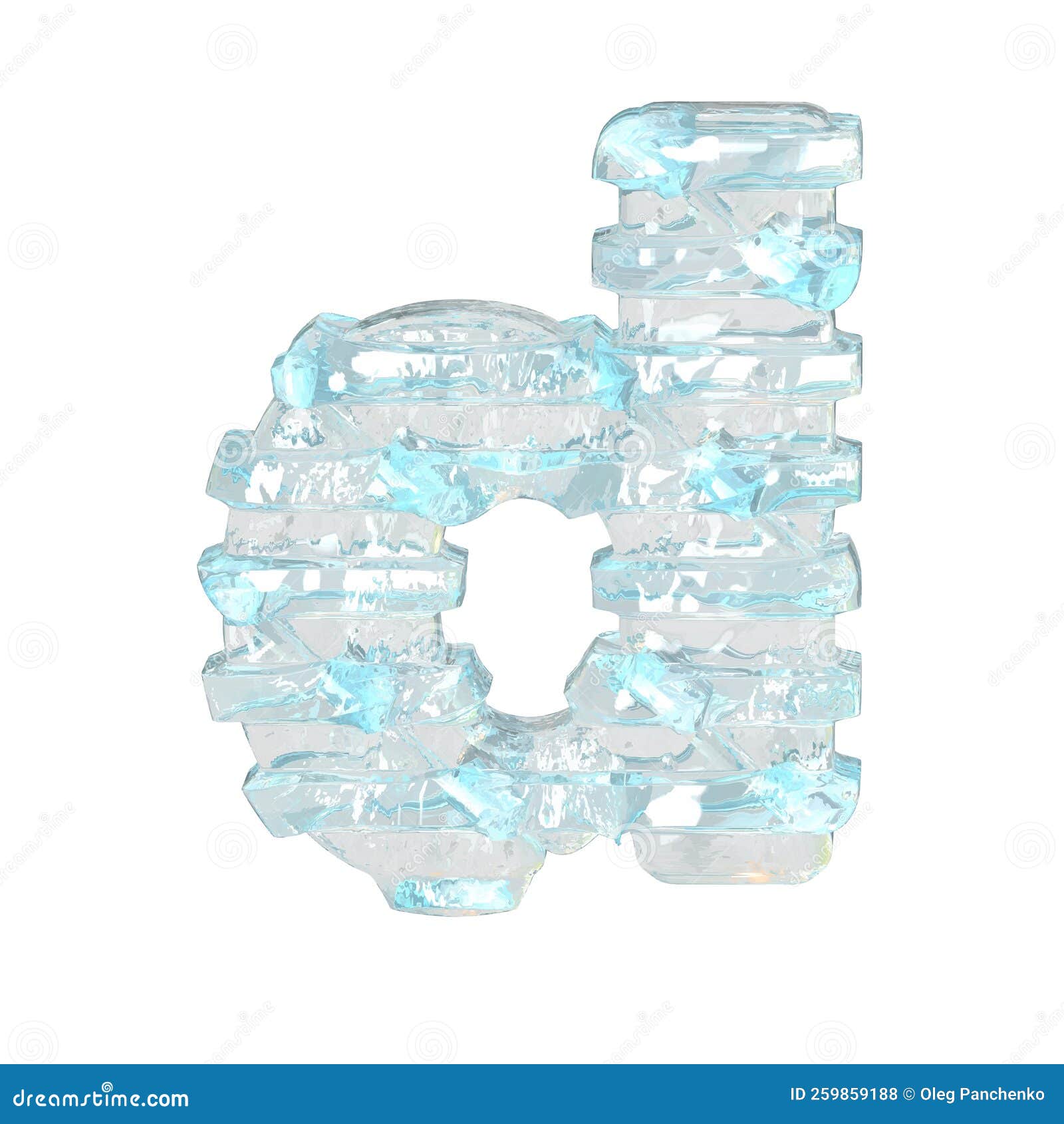 Ice Symbol with Thin Horizontal Straps. Letter D Stock Vector ...