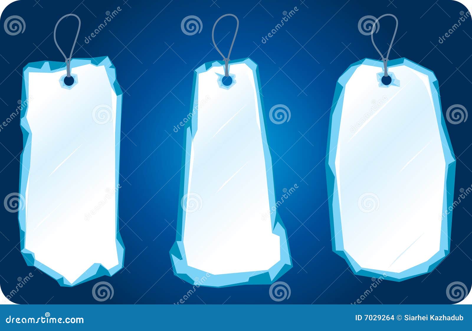 Ice tags stock illustration. Illustration of flyer, purchase - 7029264