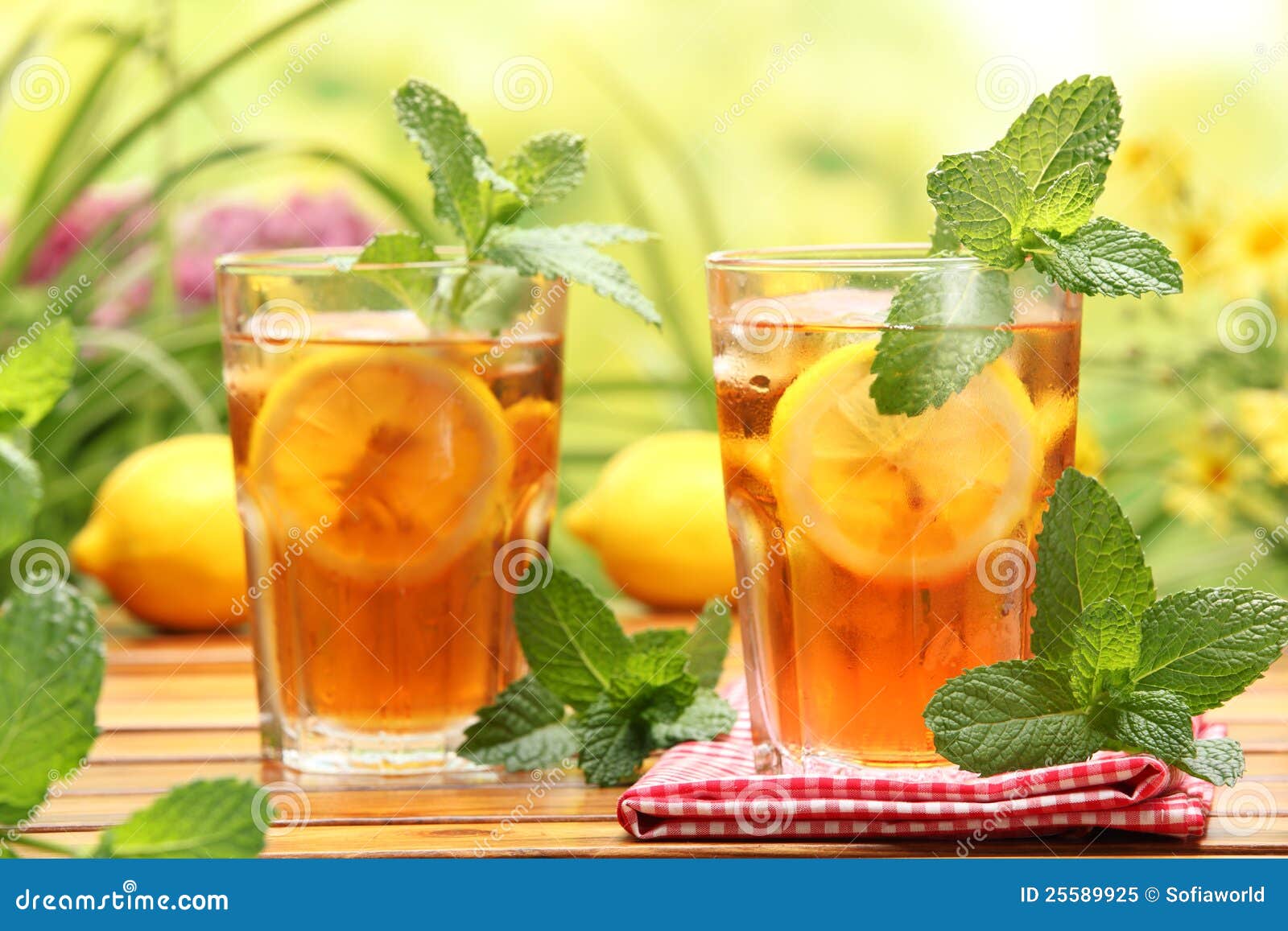 Ice Tea stock image. Image of lemon, fresh, icetea, refreshing - 25589925
