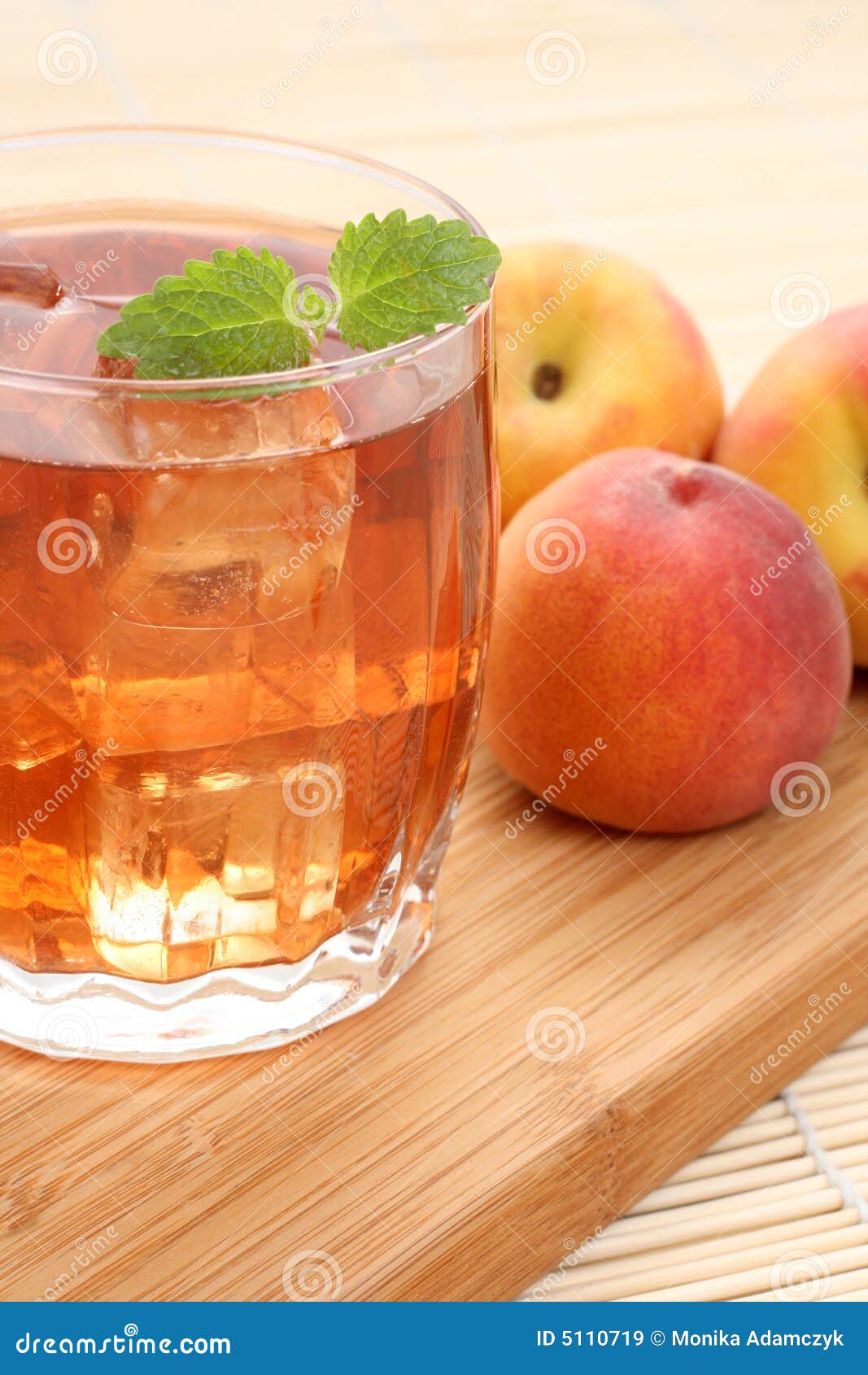Ice tea stock image. Image of sweet, peaches, cocktail - 5110719