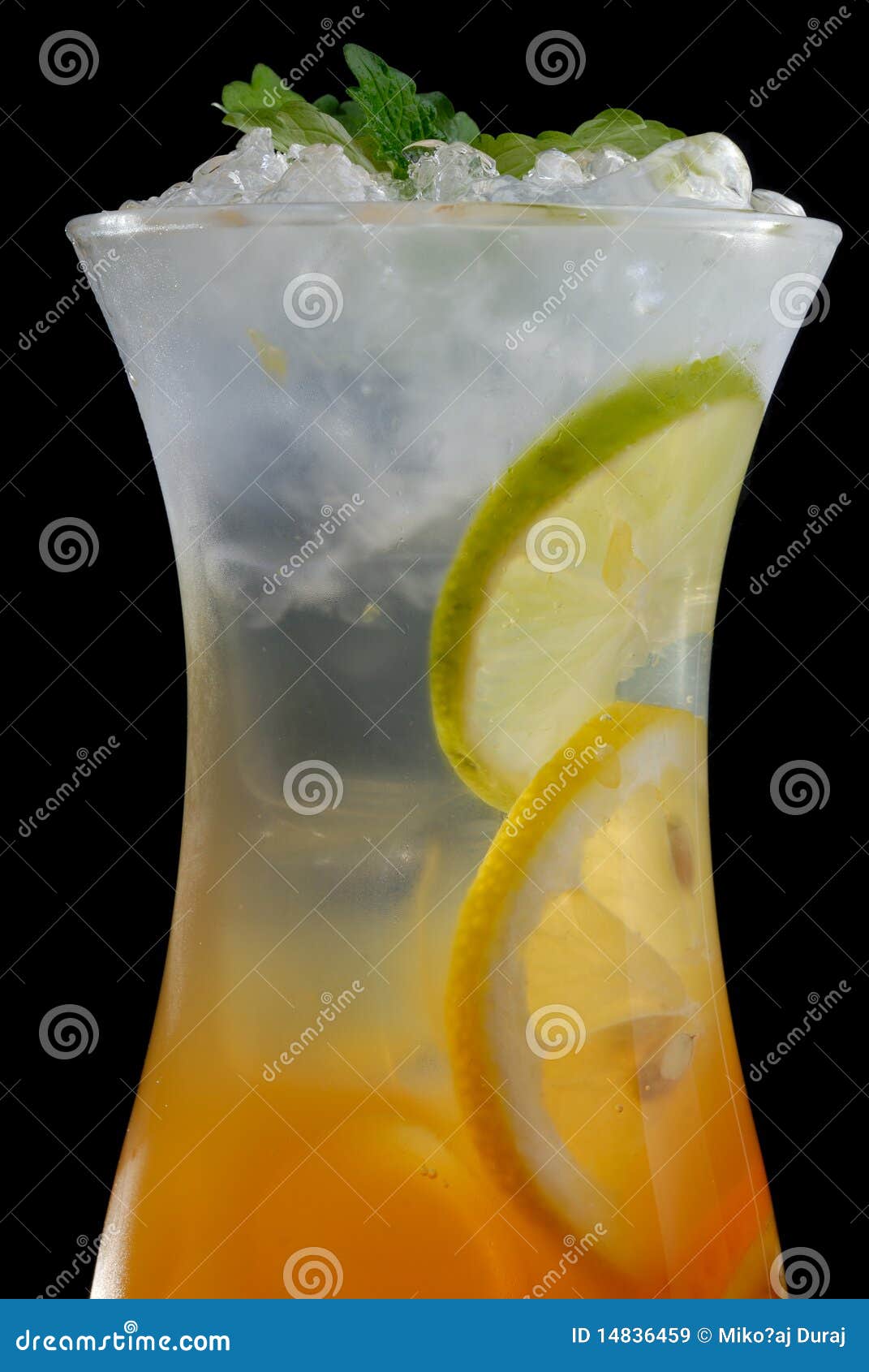 Ice tea close up stock image. Image of green, frozen - 14836459