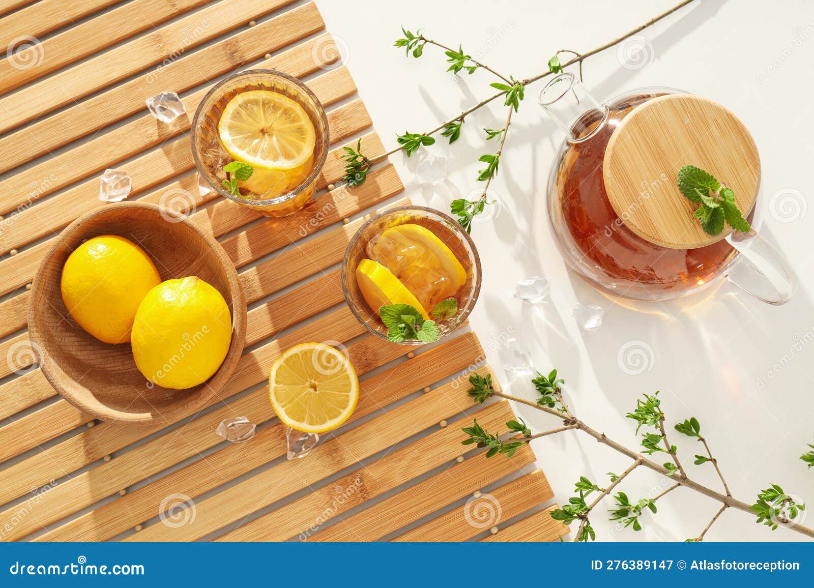 Ice Tea - Drink for Refreshing in Hot Summer Weather Stock Image ...