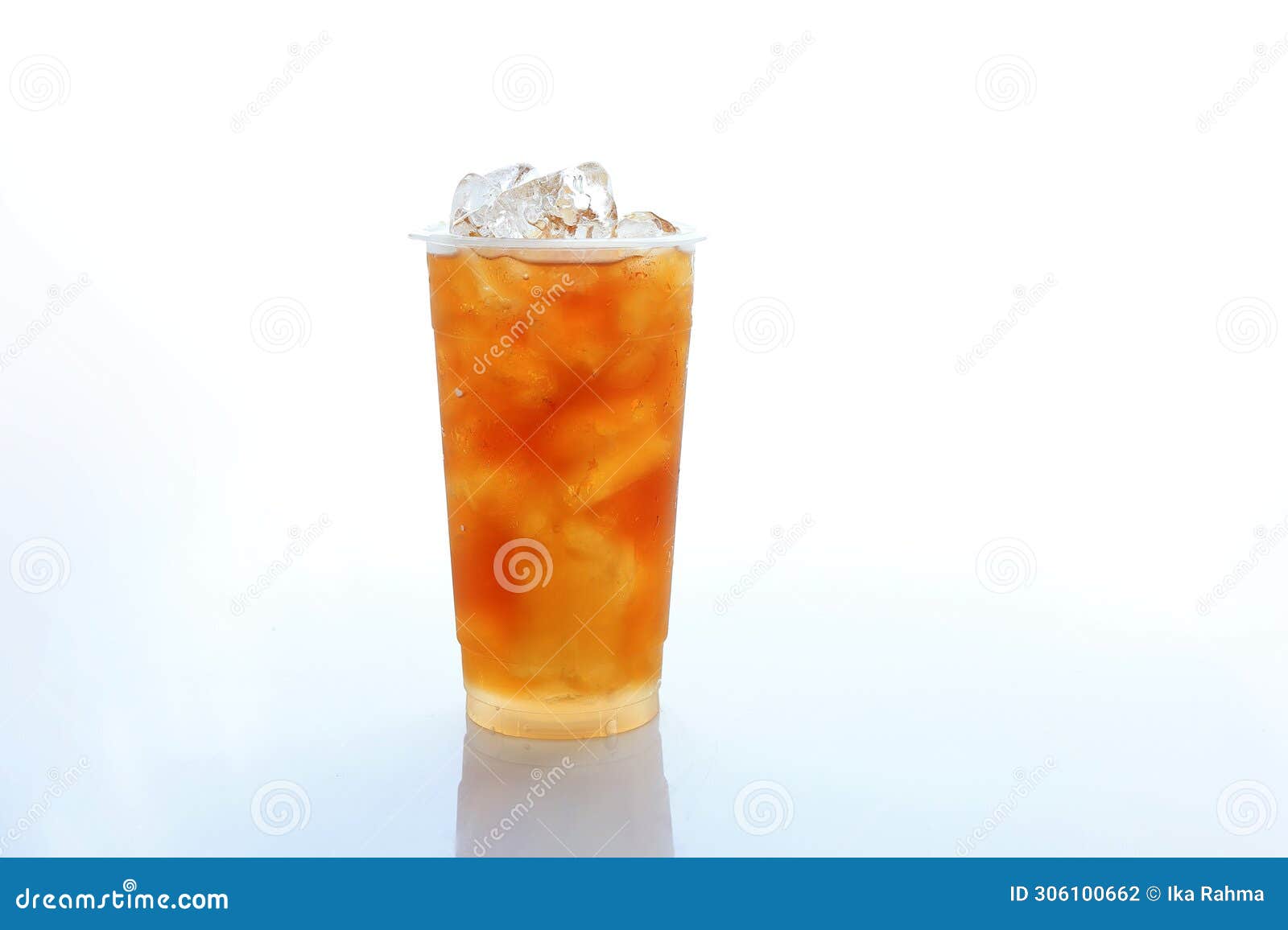 Ice Tea Es Teh on Plastic Cup To Go Stock Photo - Image of summer, food ...