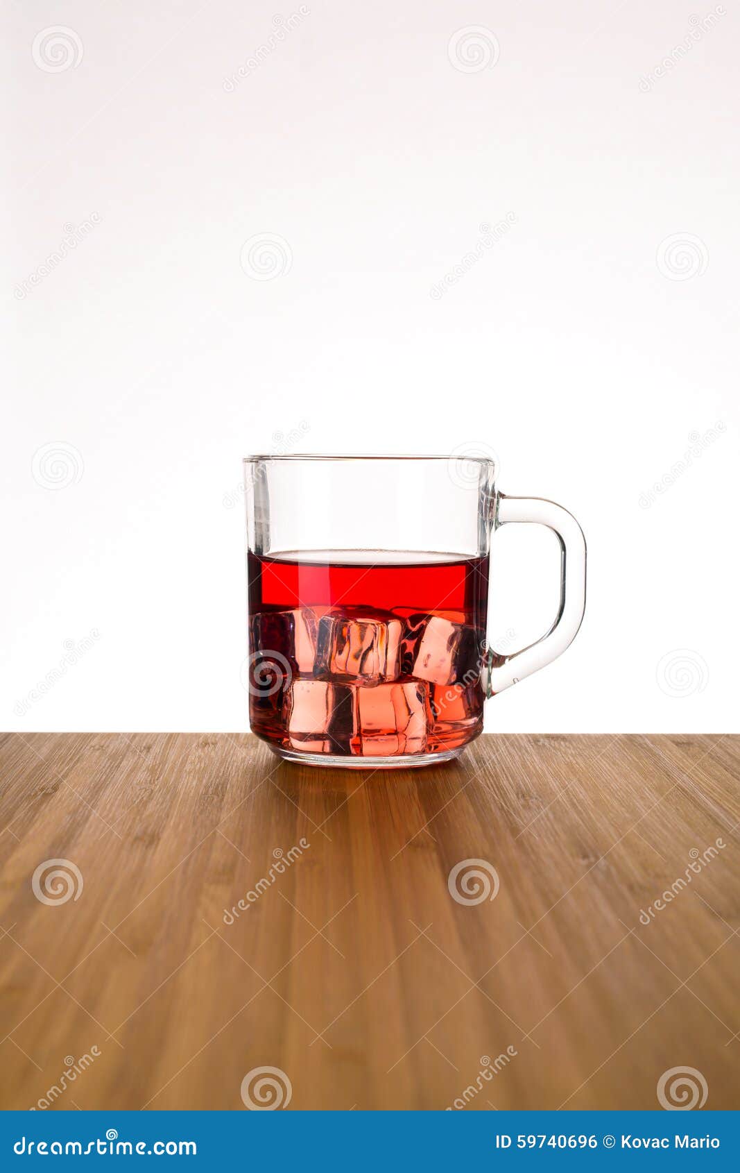 Ice tea with ice cube stock photo. Image of fruit, cube - 59740696