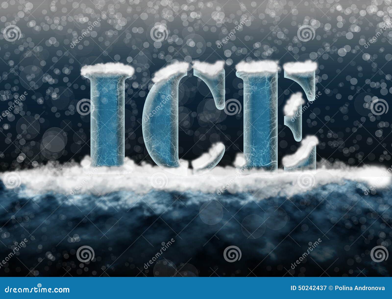 Ice text stock illustration. Illustration of text, cold - 50242437