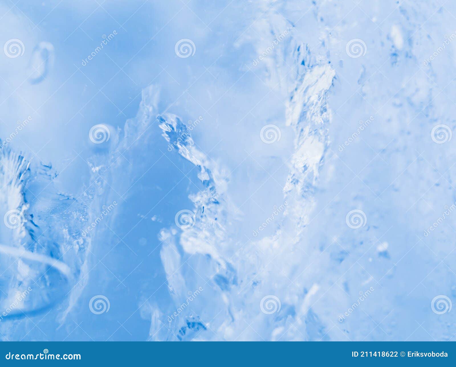 Ice texture. Blue color stock photo. Image of snow, frost - 211418622