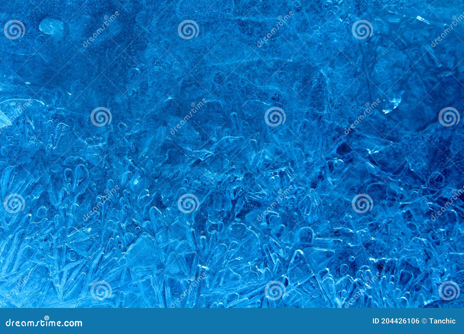 Ice Texture Close-up, Blue Ice Top View Stock Photo - Image of river ...