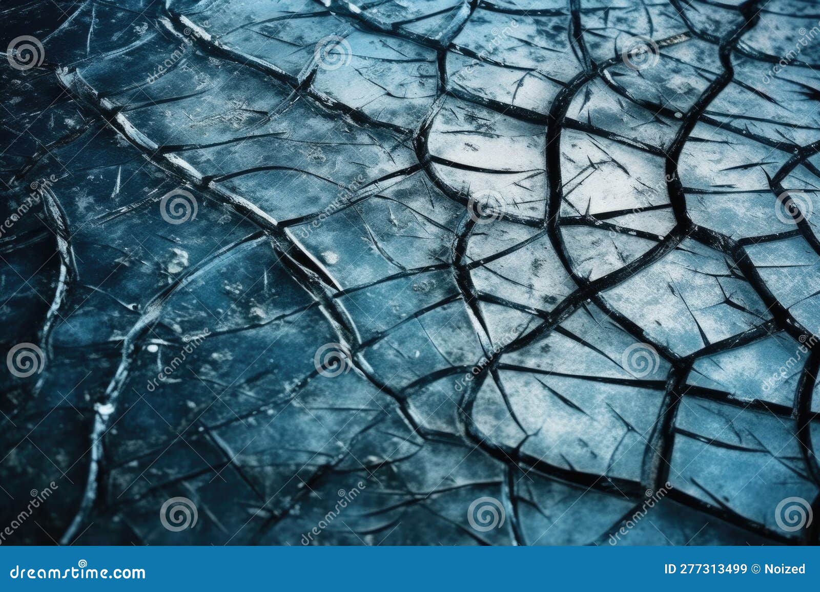 Ice Texture, Cracked and Frozen. Cracked Ice Stock Illustration ...