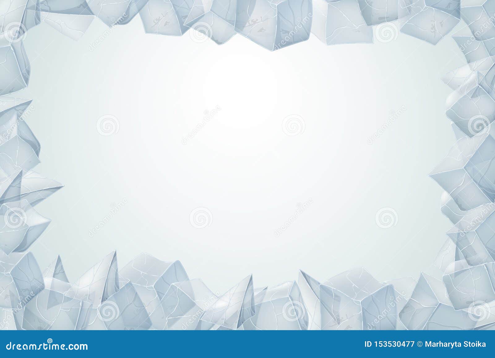Ice texture frame. stock vector. Illustration of clear - 153530477