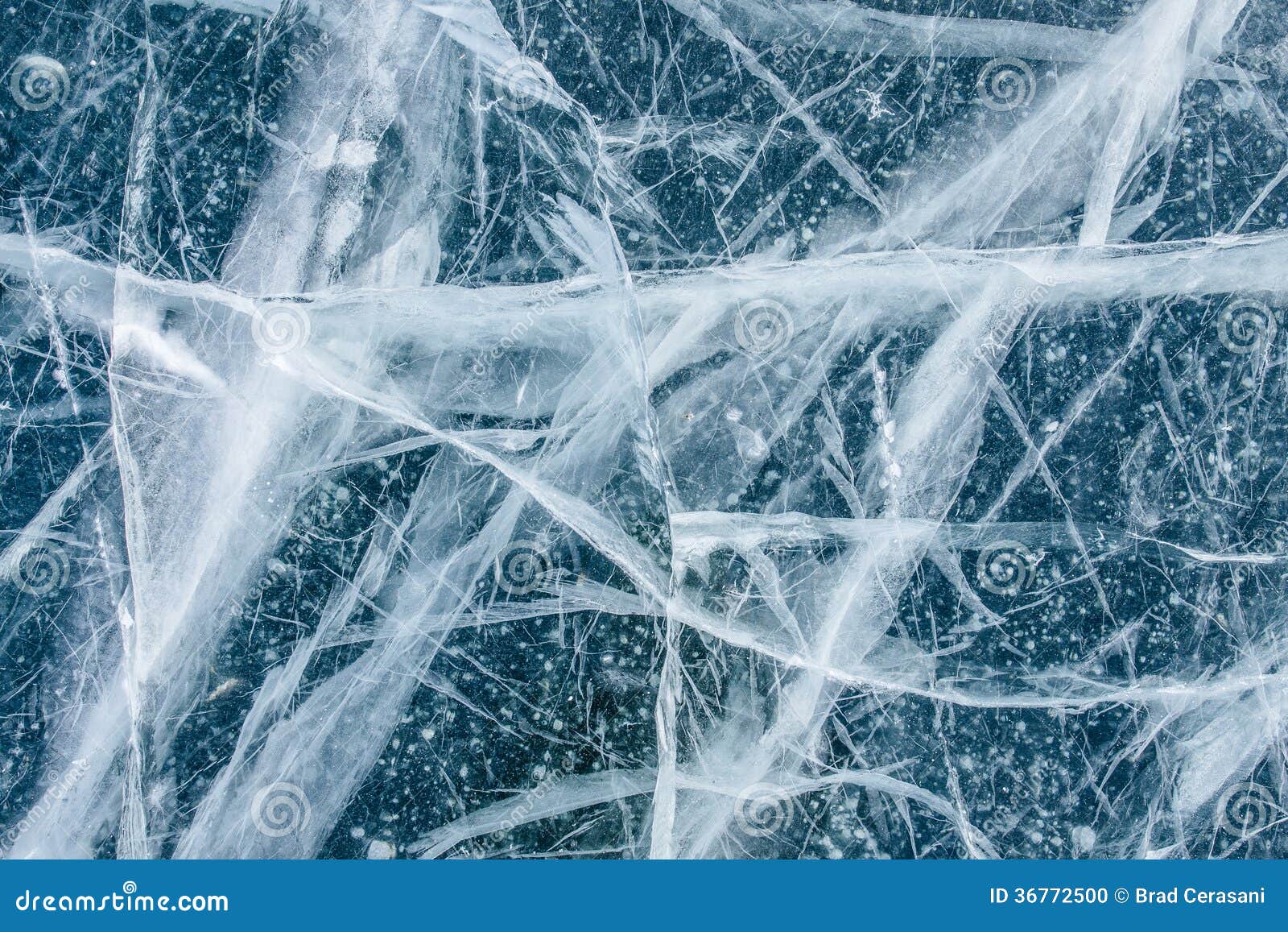 Ice Texture on Frozen Lake stock photo. Image of water - 36772500