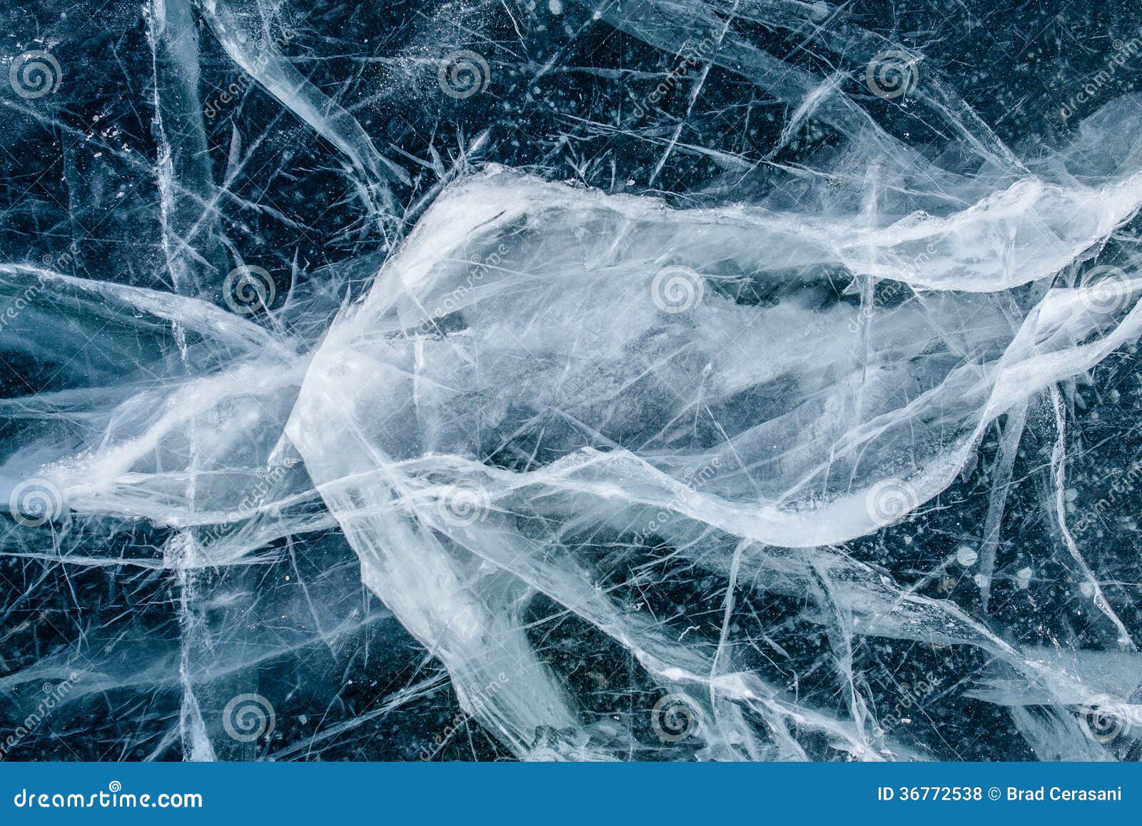 Ice Texture on Frozen Lake stock photo. Image of frozen - 36772538