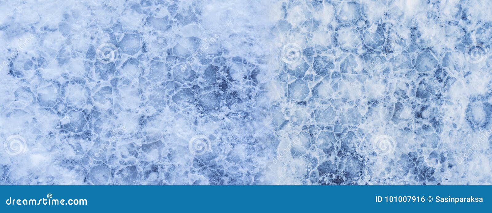 Ice Texture, Frozen Water Surface Panorama Stock Photo - Image of ...