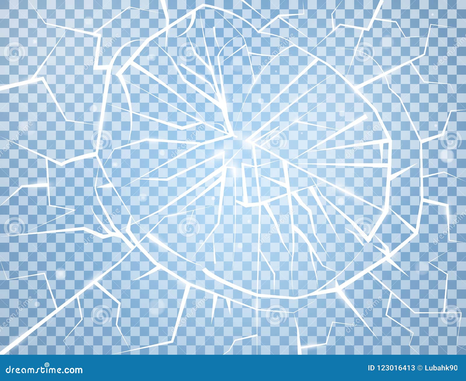 Ice Texture On Transparent Background. Realistic Broken Ice Surface ...