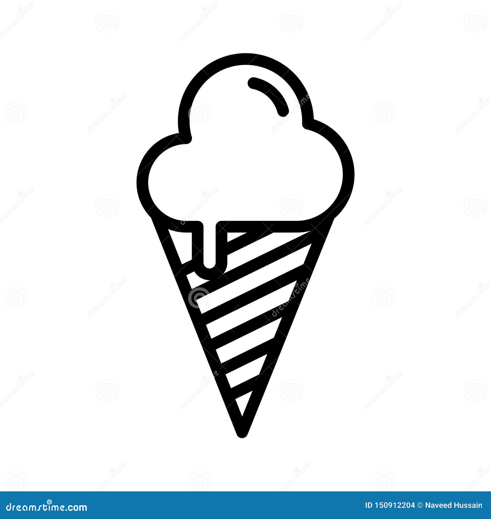 Ice thin line vector icon stock illustration. Illustration of ...