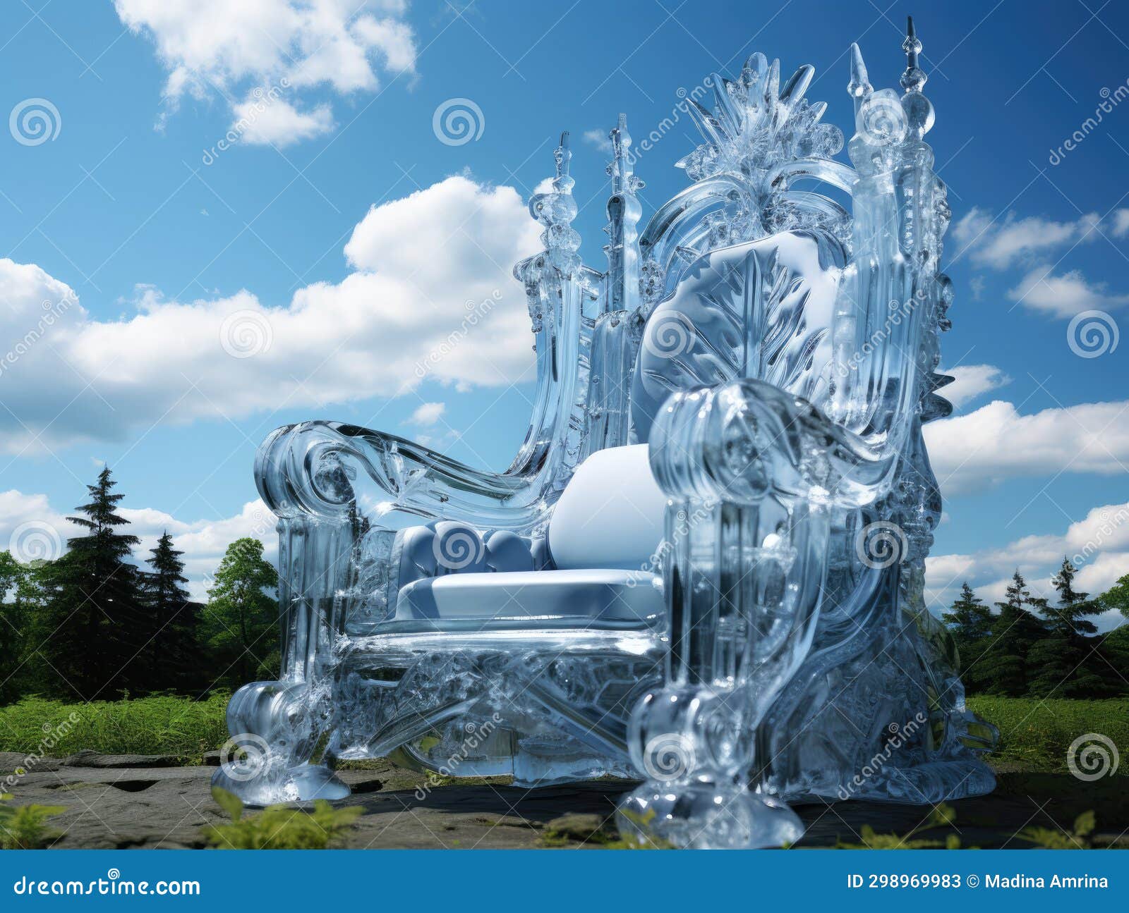 The Ice Throne. stock image. Image of royalty, classic - 298969983
