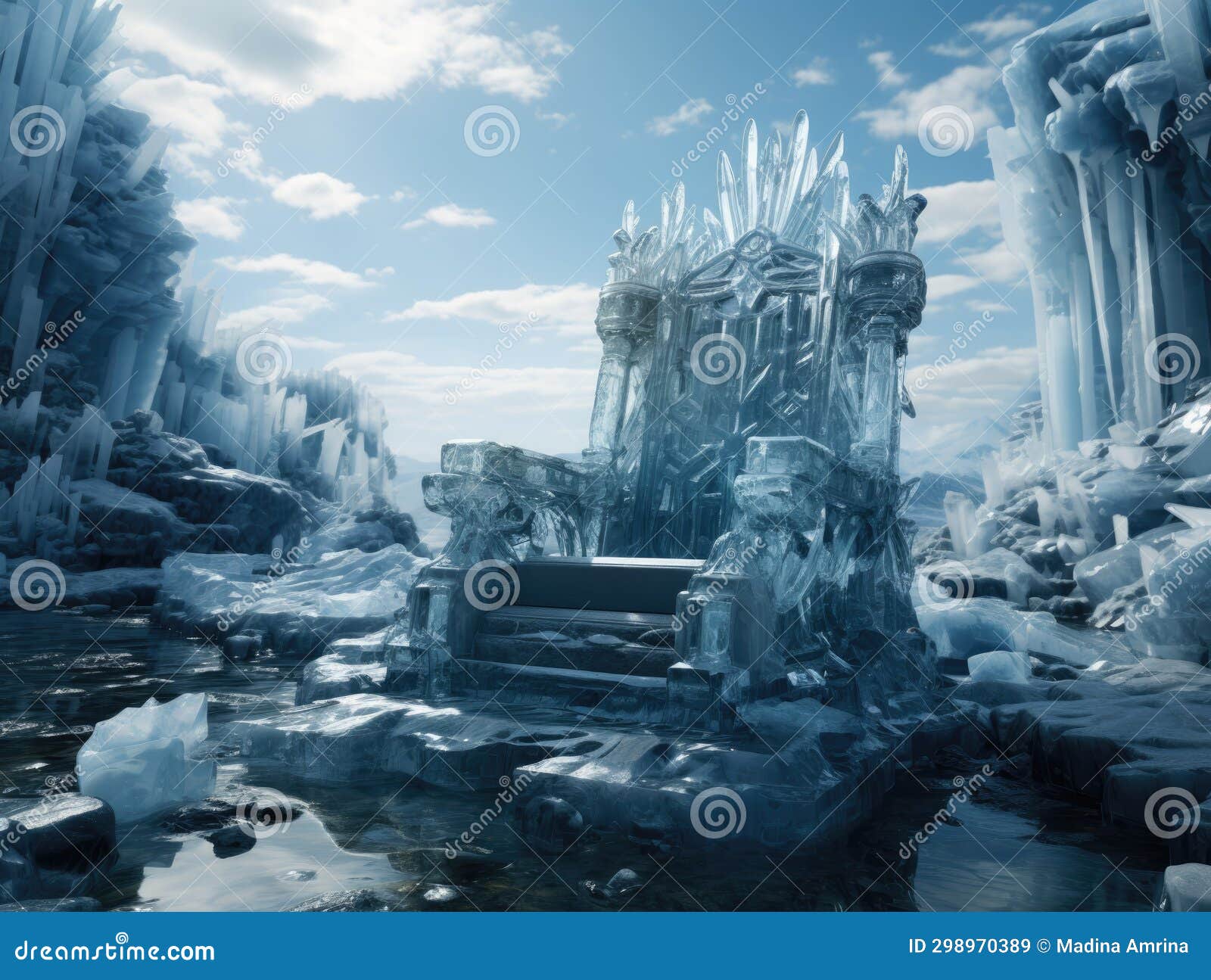 The Ice Throne. stock image. Image of classic, fantasy - 298970389