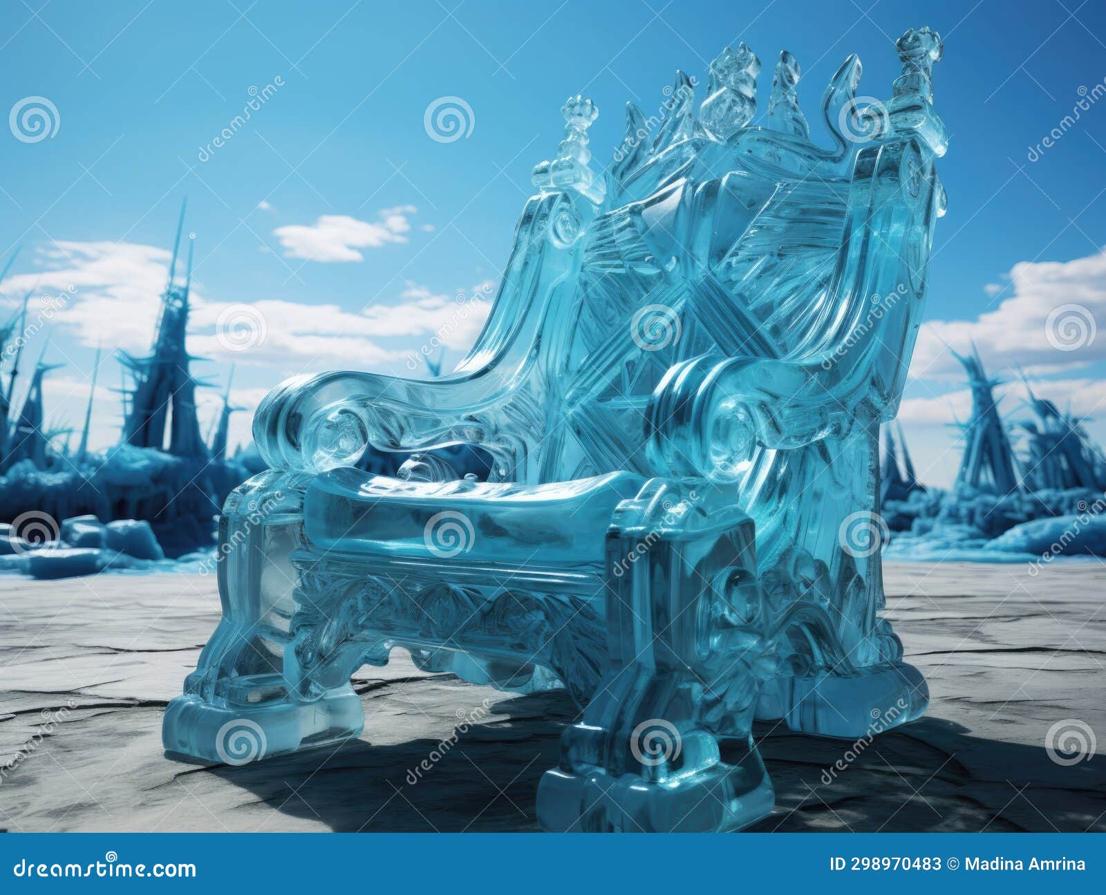 The Ice Throne. stock image. Image of ornate, successor - 298970483