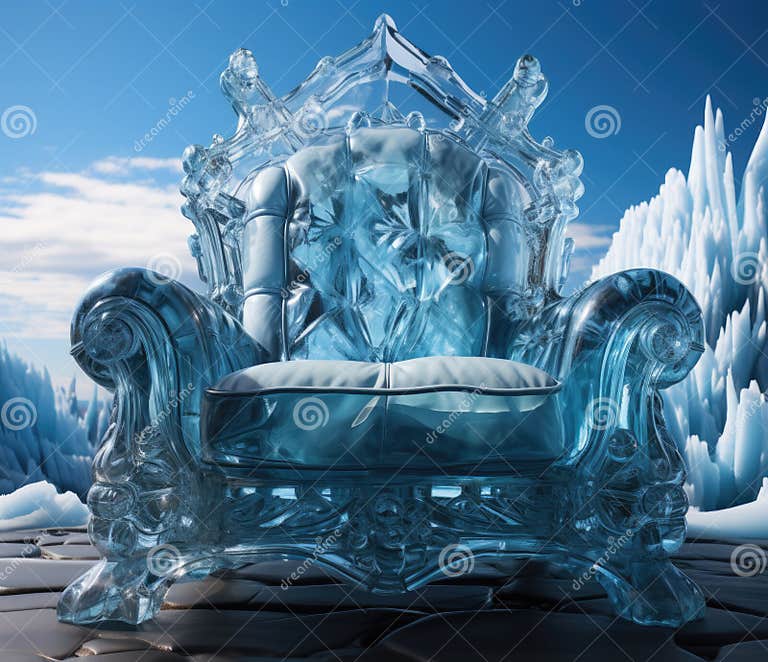 The Ice Throne. stock photo. Image of ornate, queen - 298970688