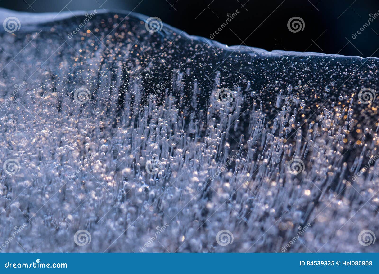 Ice with tiny bubbles stock image. Image of background - 84539325