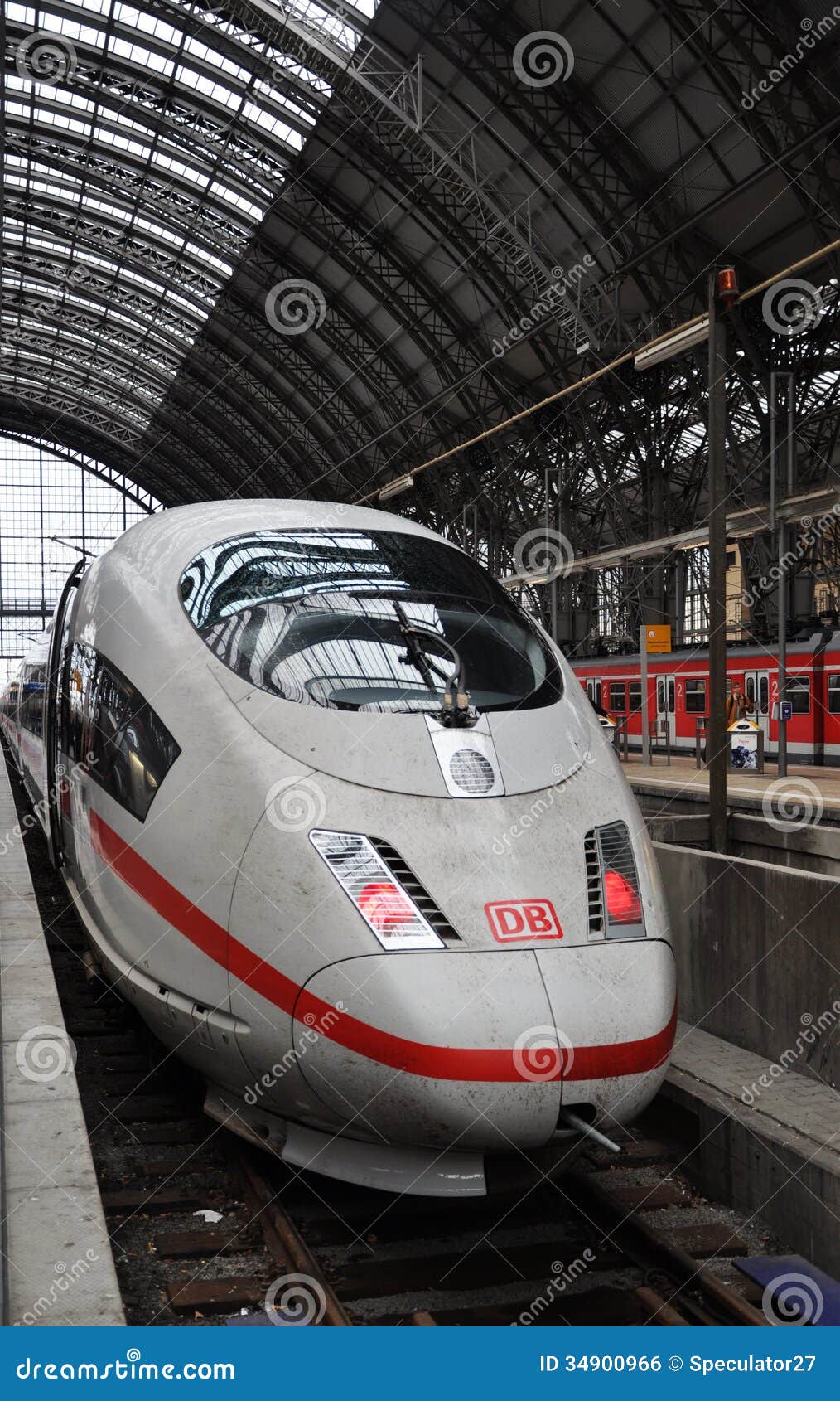 ICE Train editorial photo. Image of intercity, bahn, main - 34900966