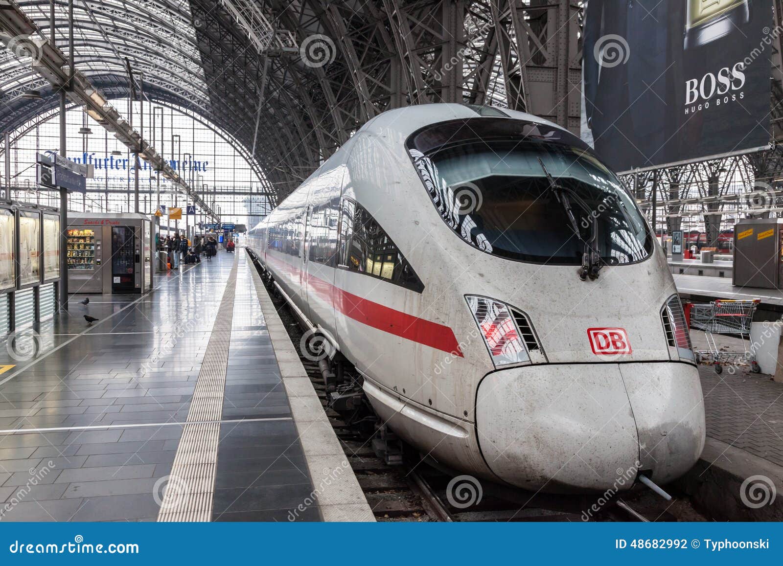 ICE Train in the Main Train Station in Frankfurt Editorial Photography ...