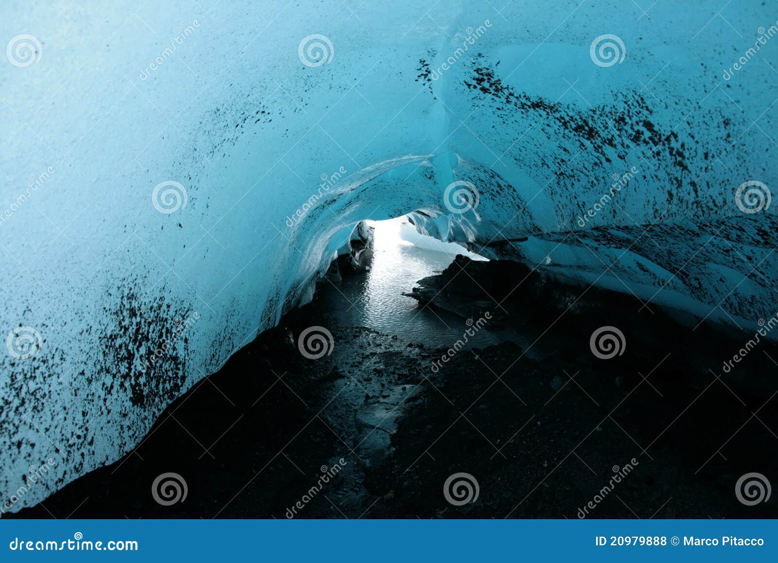 Ice tunnel stock photo. Image of change, nature, america - 20979888