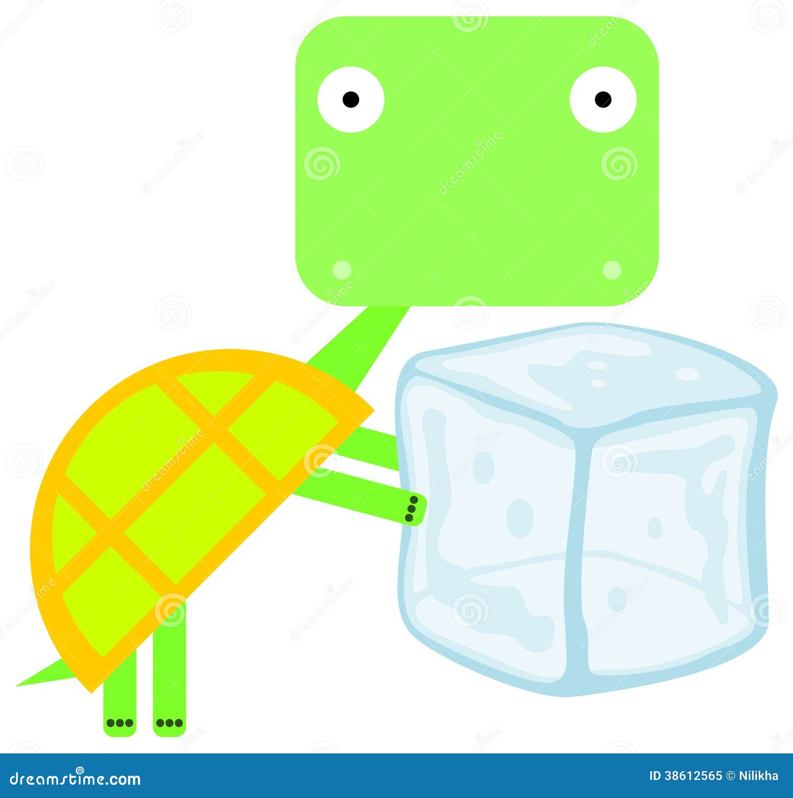 Ice turtle stock illustration. Illustration of carry - 38612565
