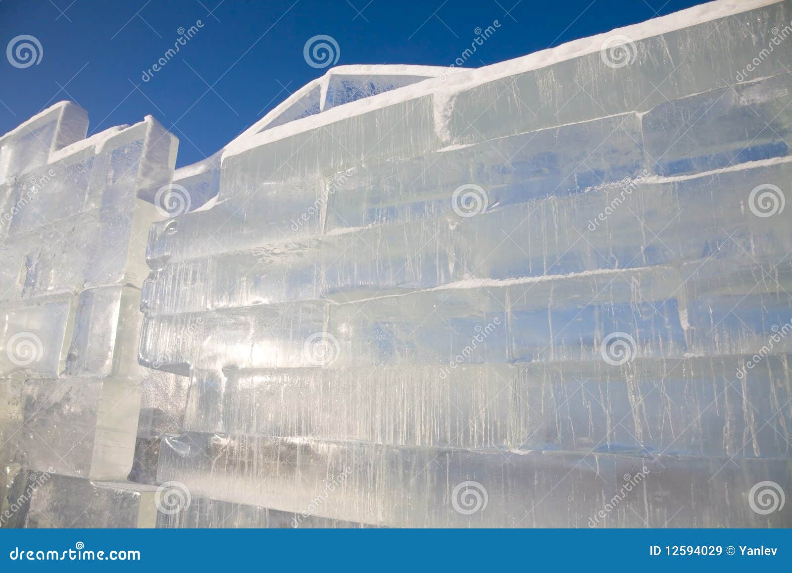 Ice wall stock image. Image of winter, tall, fence, white - 12594029