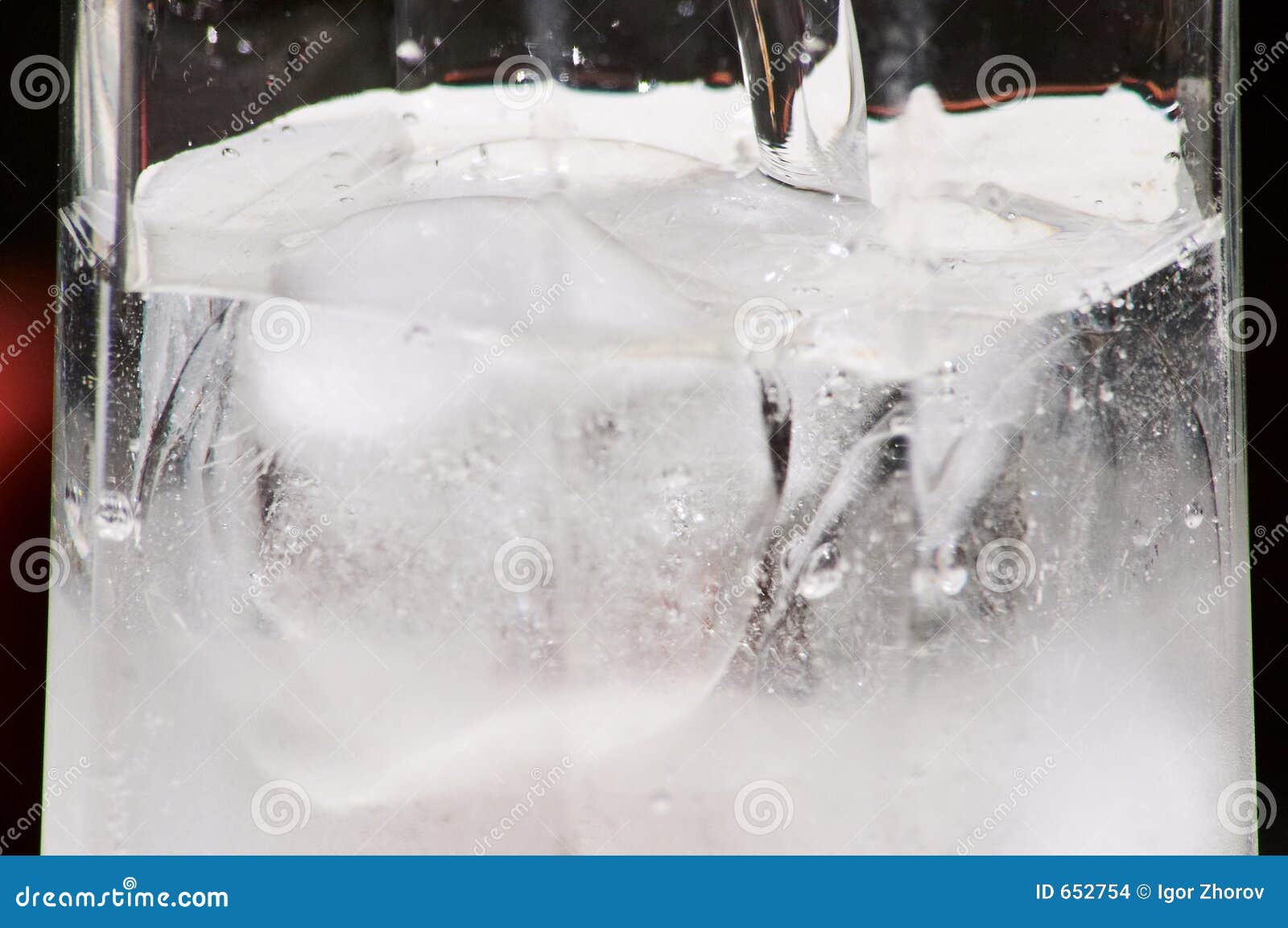 Ice and water stock photo. Image of detail, lemonade, glass - 652754