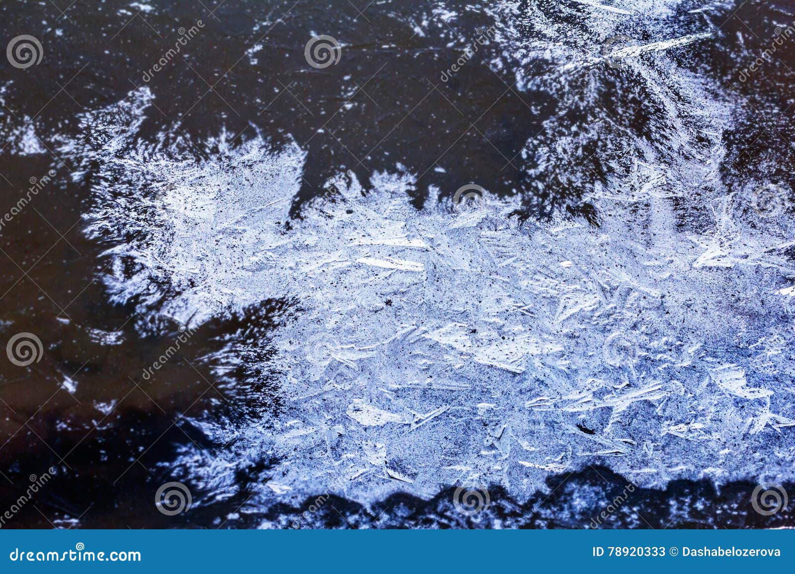 Ice on water stock image. Image of light, winter, snow - 78920333