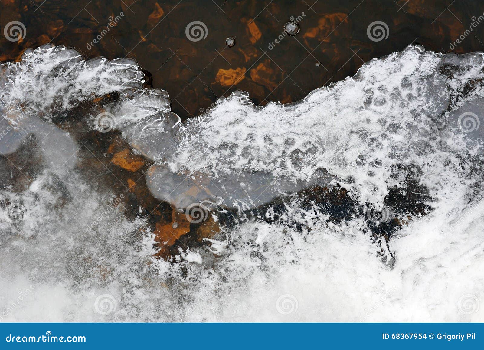 Ice and water flow stock photo. Image of natural, icicle - 68367954