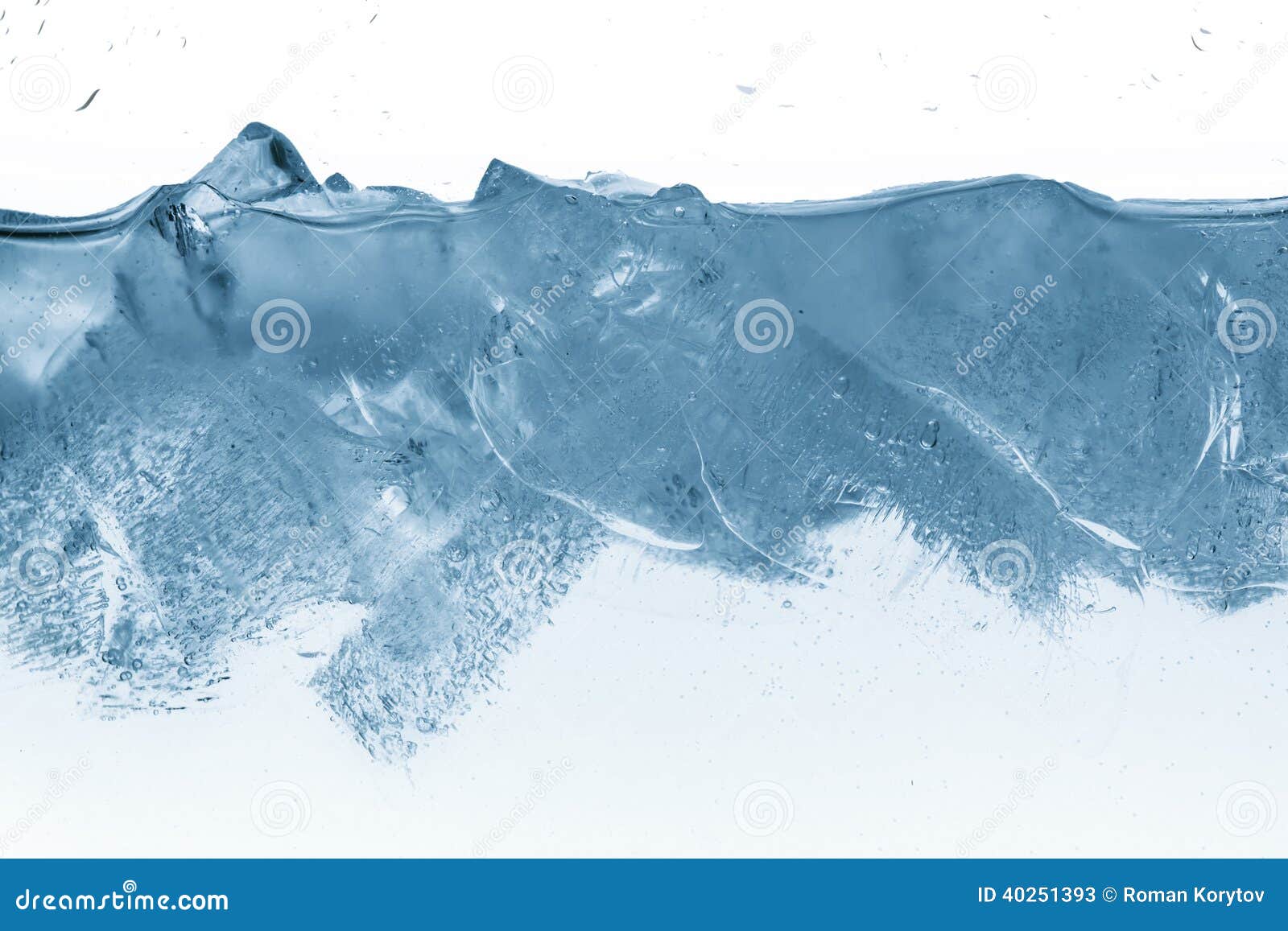 Ice through water stock image. Image of reflection, package - 40251393