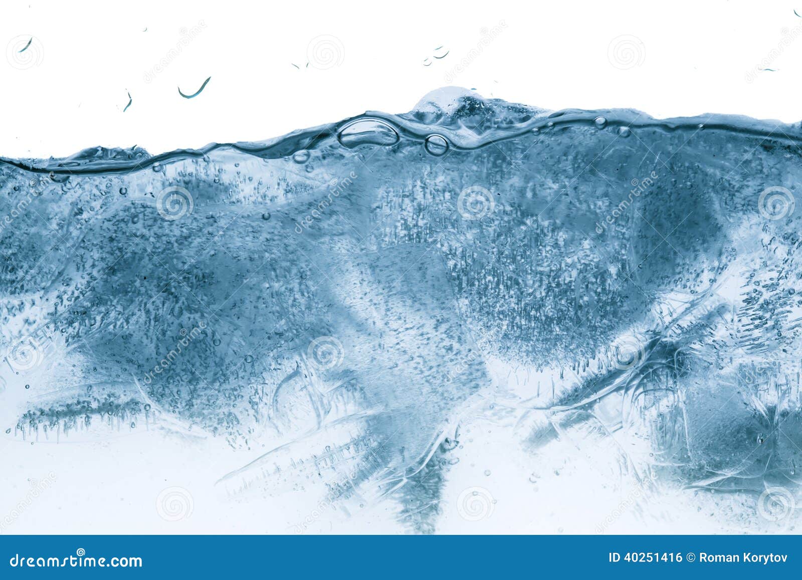 Ice through water stock photo. Image of flowing, liquid - 40251416