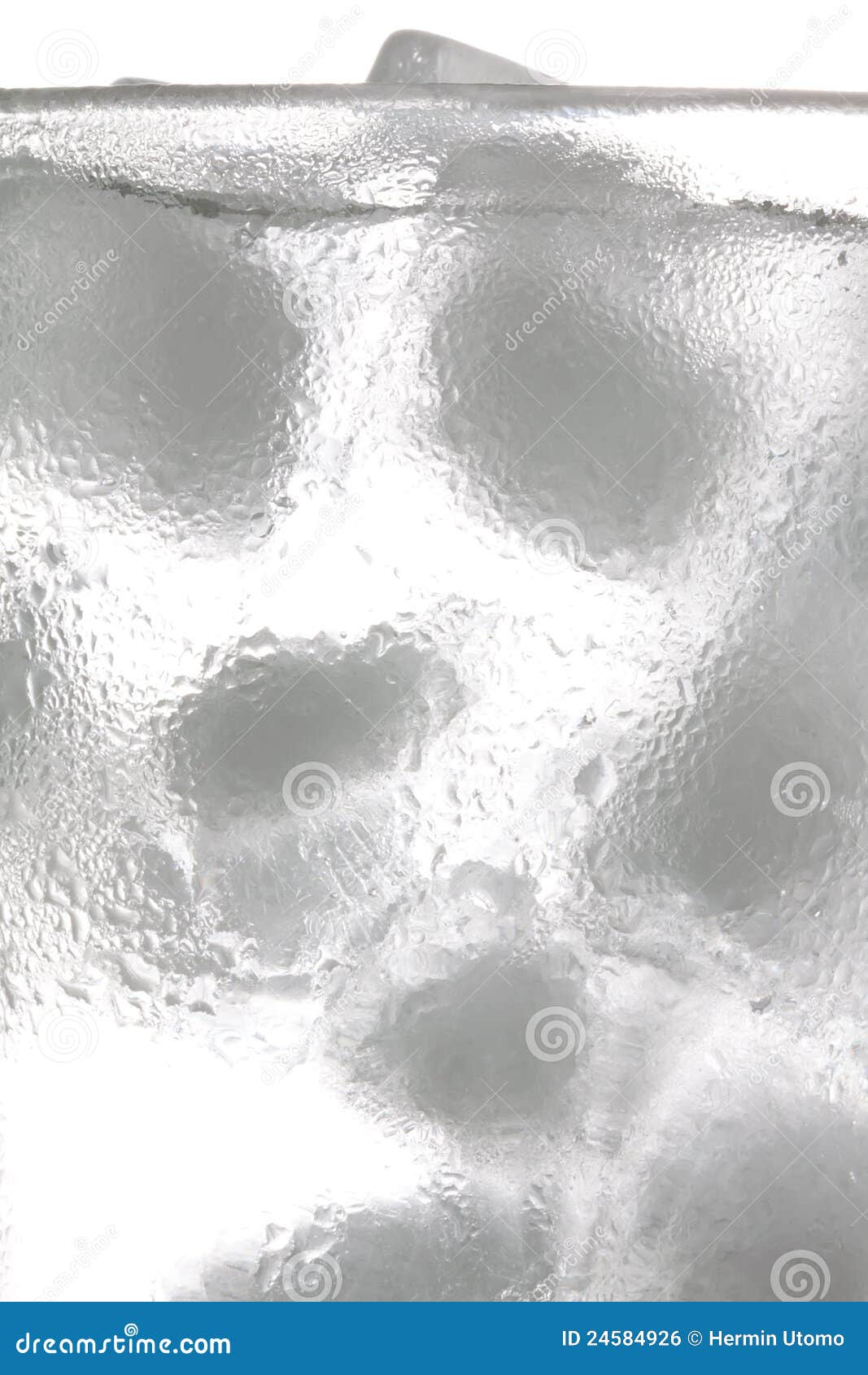 Ice Water - Sideview stock photo. Image of transparant - 24584926