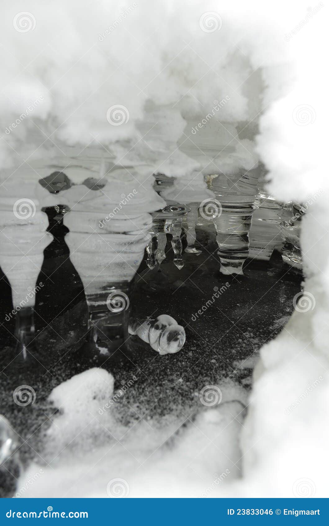 The Ice - Water in the Solid State Stock Photo - Image of macro, blue ...