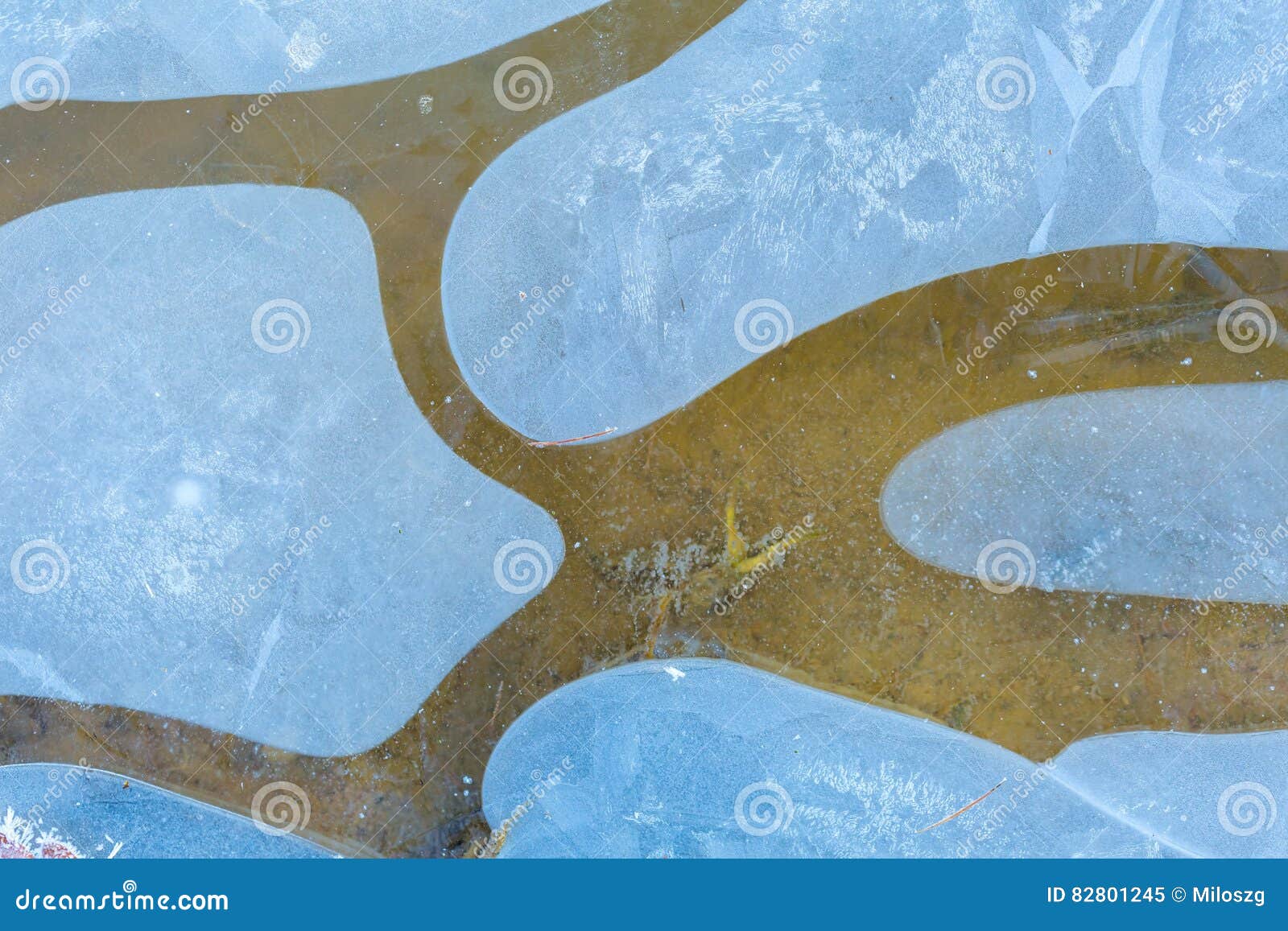 Ice on water texture. stock image. Image of macro, cold - 82801245