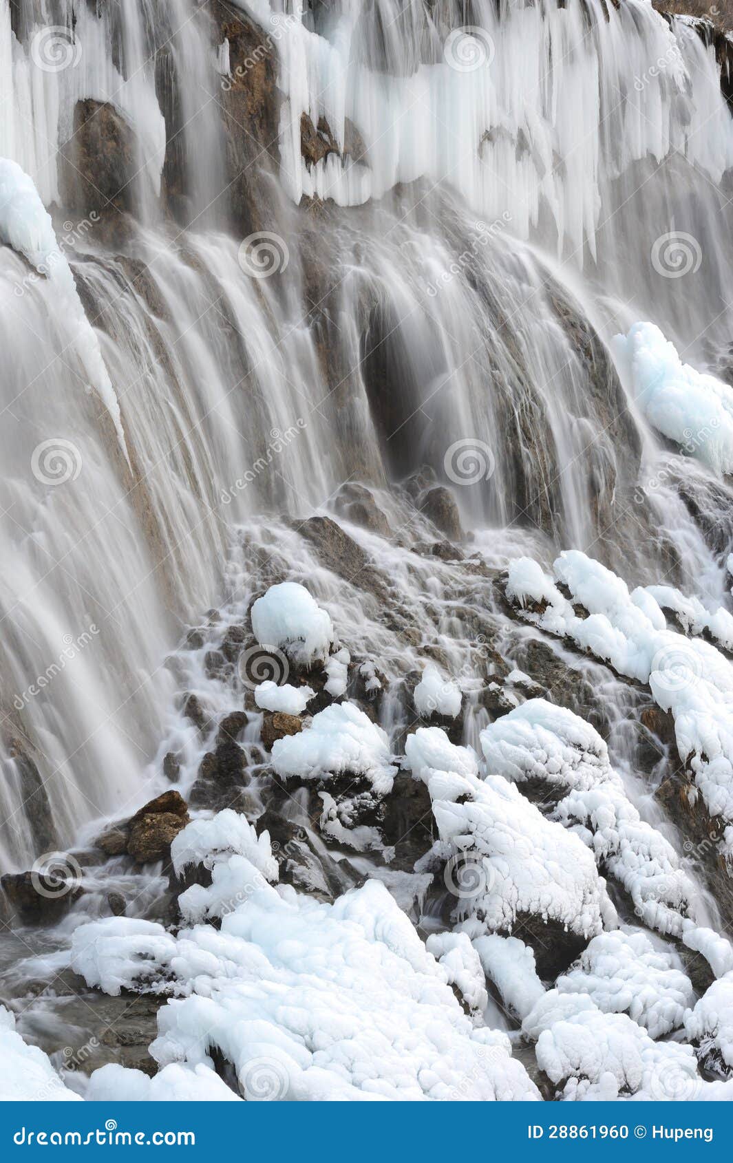 Ice waterfall stock photo. Image of drop, fairyland, bond - 28861960