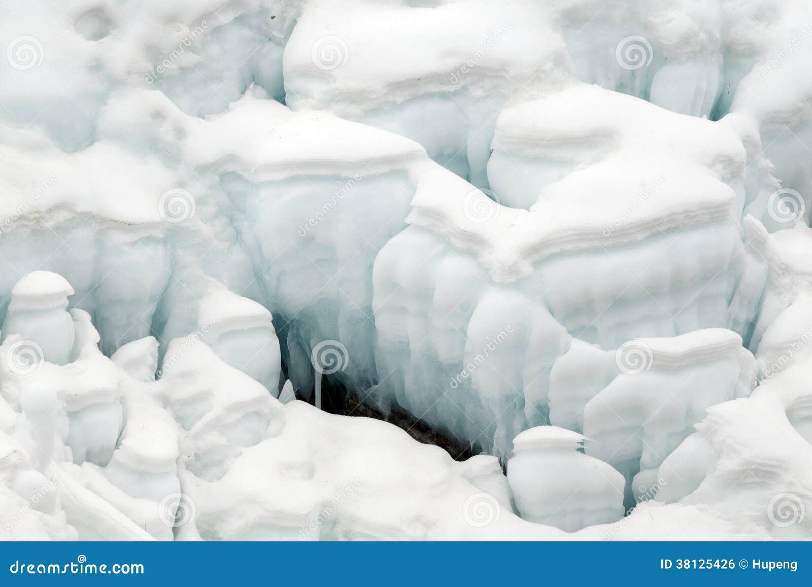 Ice waterfall stock photo. Image of ecology, frozen, fresh - 38125426