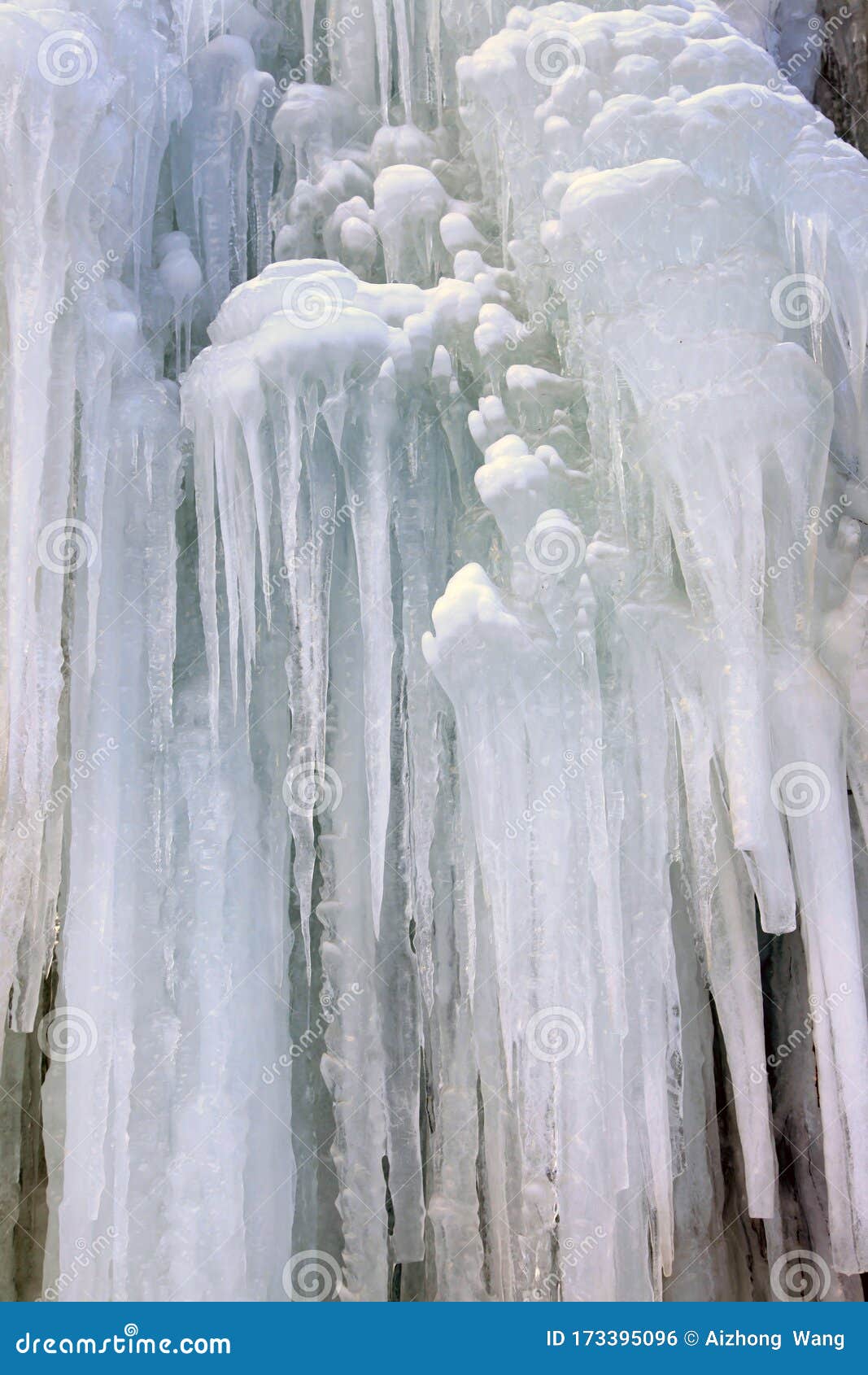 Ice waterfall stock photo. Image of scenery, frosty - 173395096