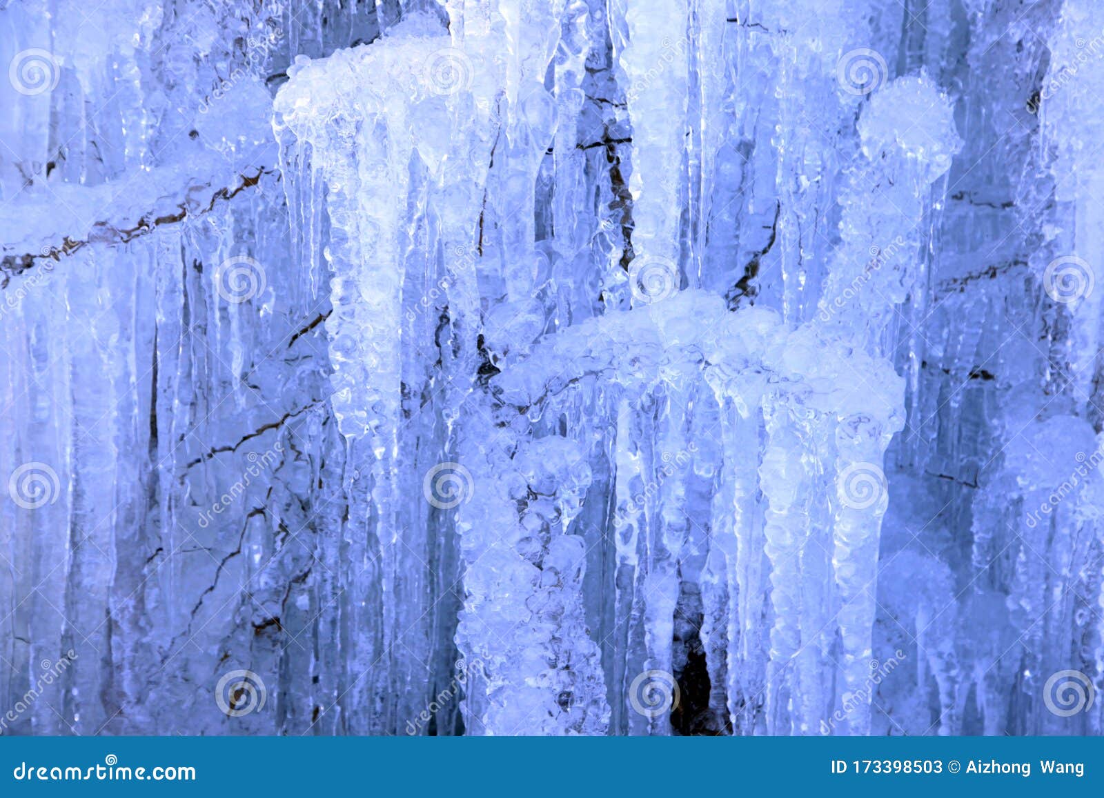 Ice waterfall stock image. Image of season, scenery - 173398503