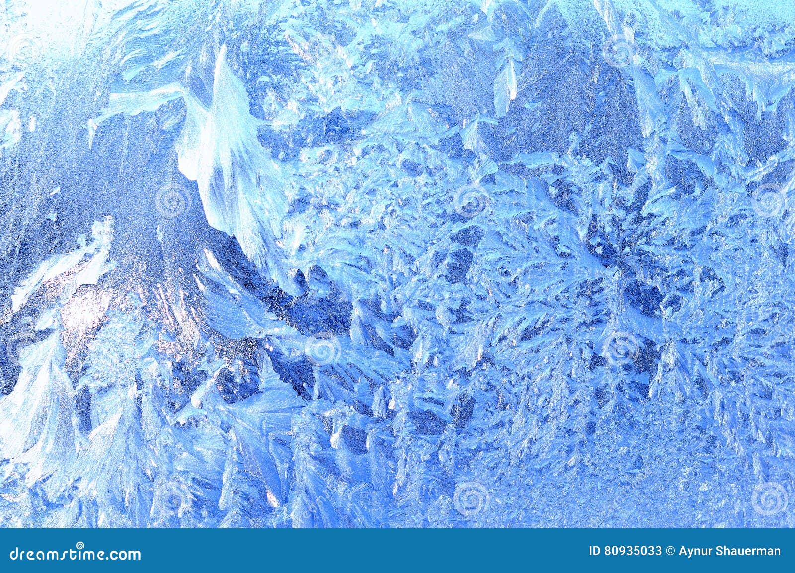 Ice Window Frosted Blue Abstract Background Stock Image - Image of ...