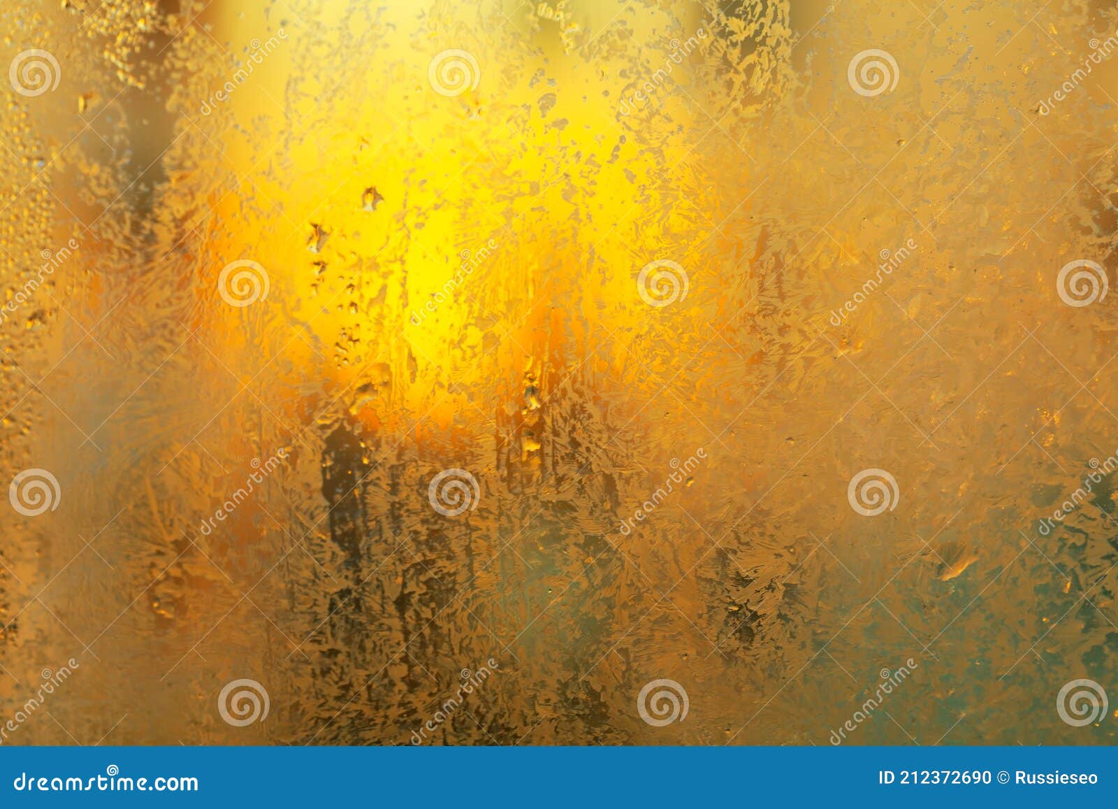 Ice on the window glass stock photo. Image of frozen - 212372690