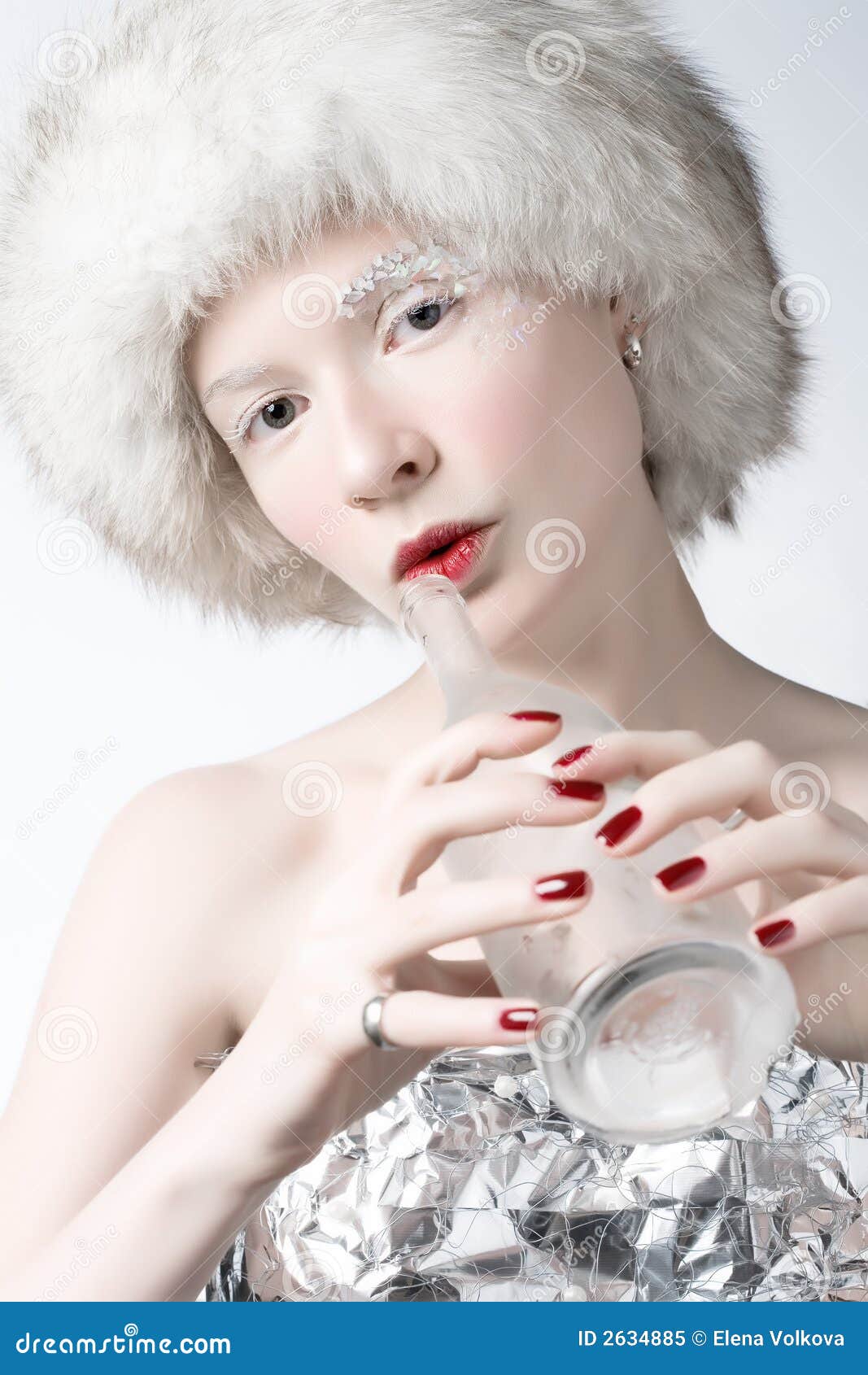Ice woman stock image. Image of eyes, cold, passion, girl - 2634885